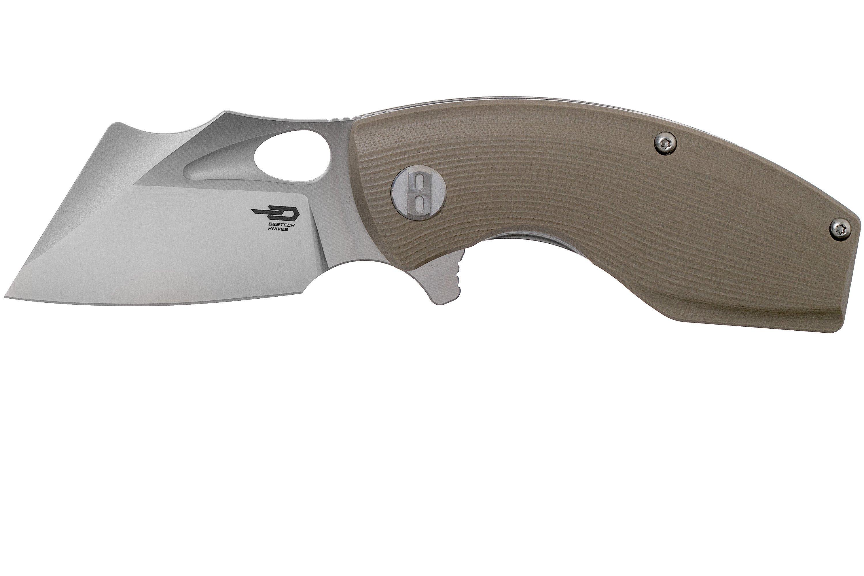 Bestech Lizard BG39C Beige G10, Two Tone pocket knife | Advantageously ...