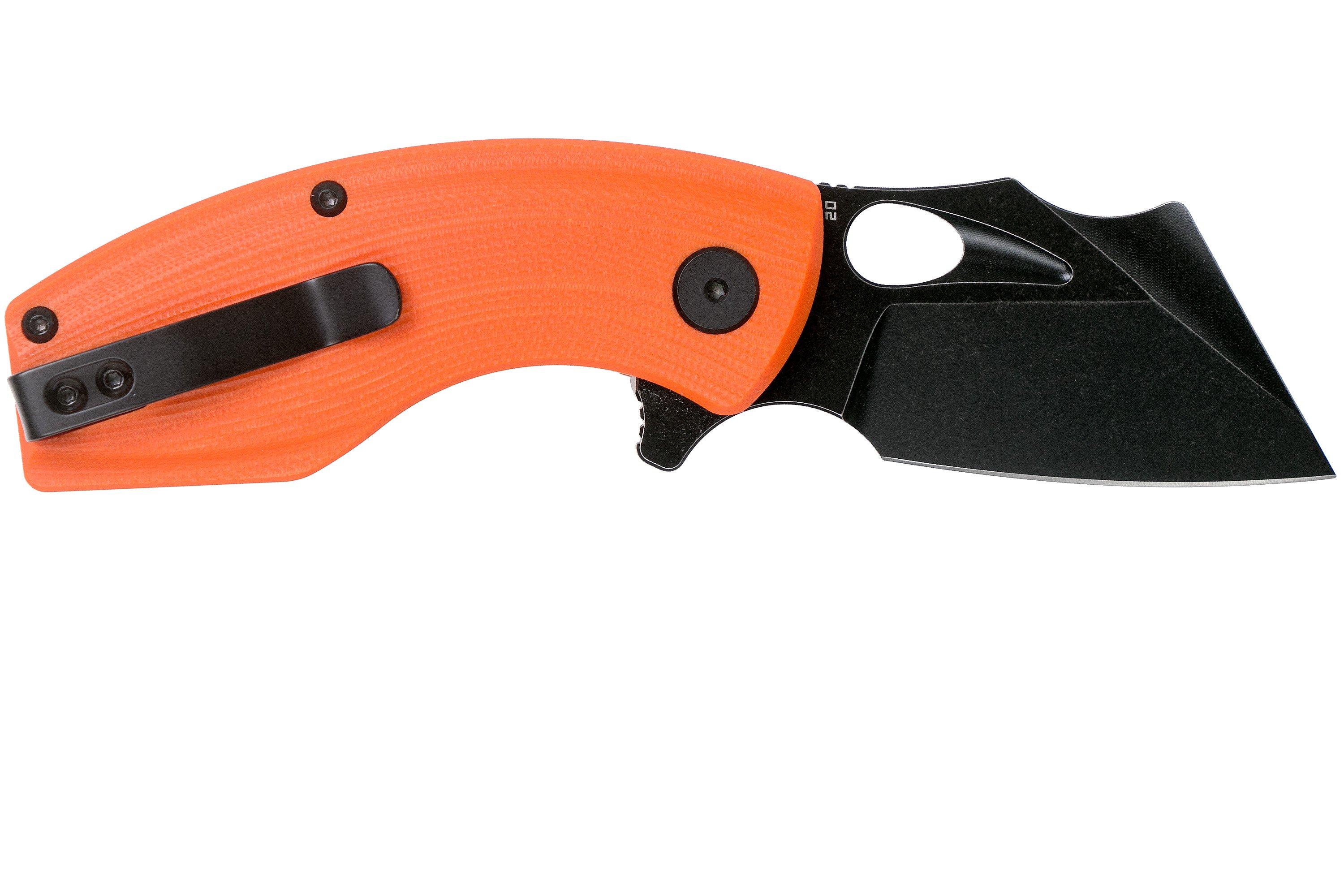 Bestech Lizard BG39D Orange G10, Black Stonewashed pocket knife ...