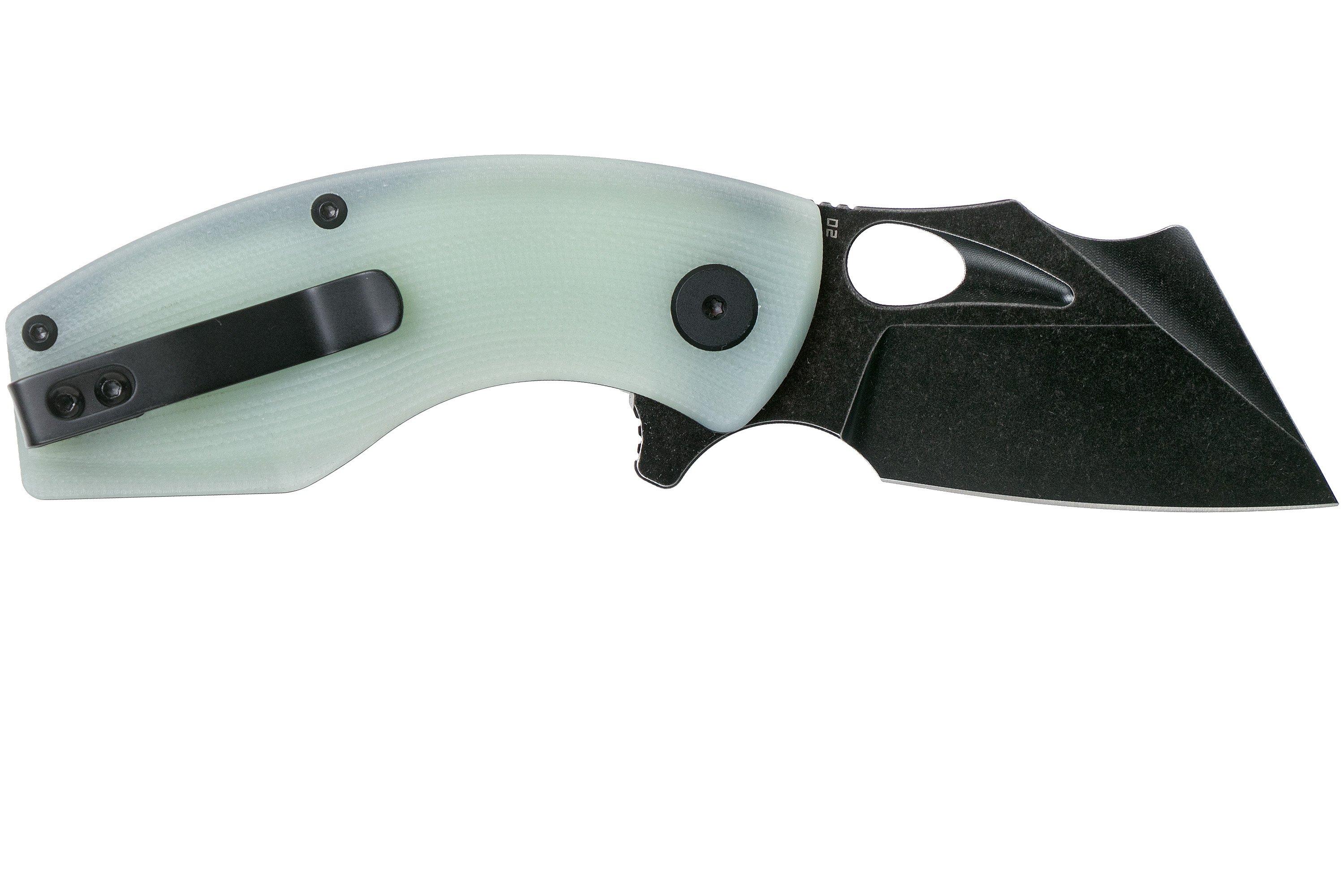 Bestech Lizard BG39E Natural G10, Black Stonewashed pocket knife ...