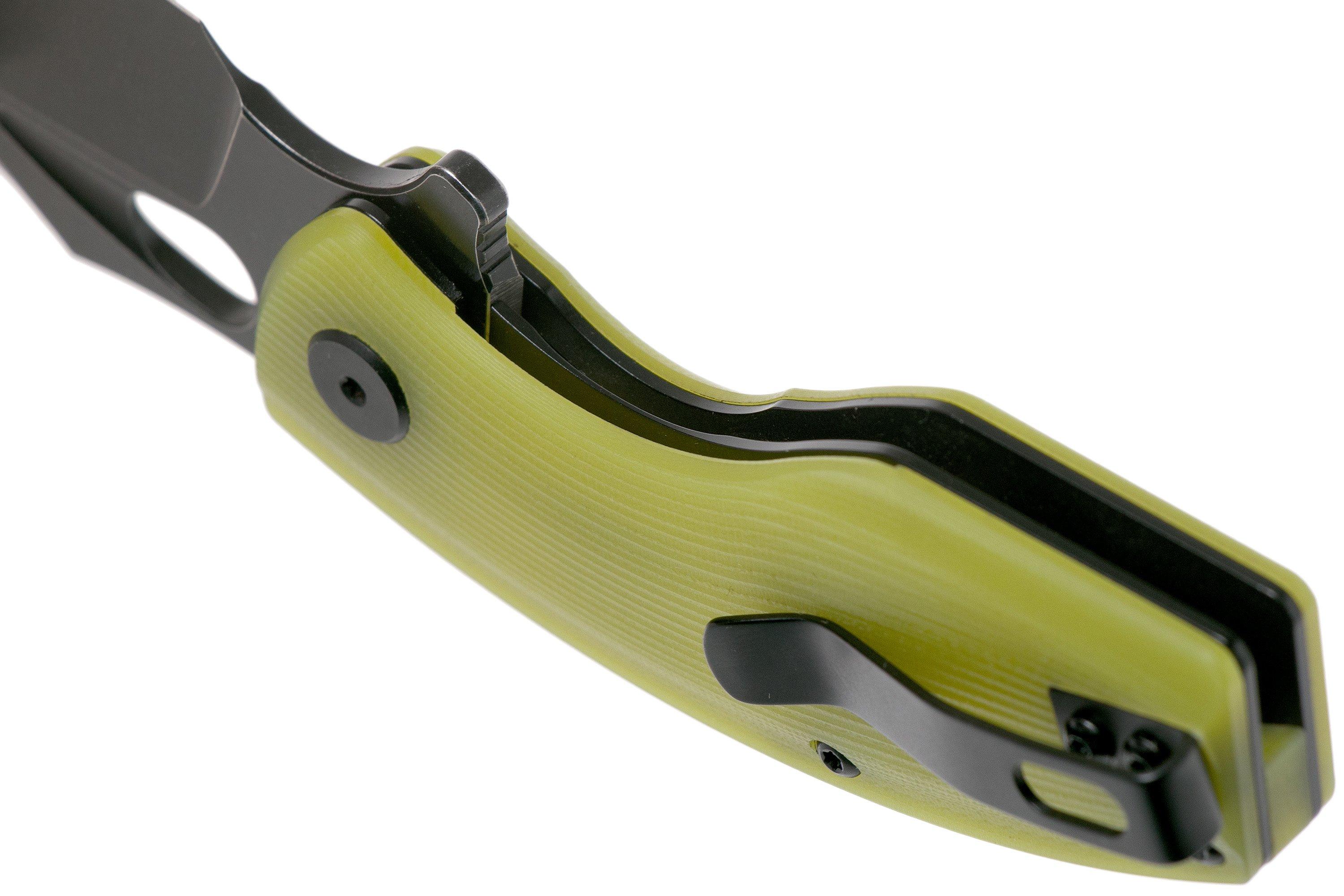 Bestech Lizard BG39F Lime G10, Black Stonewashed pocket knife ...