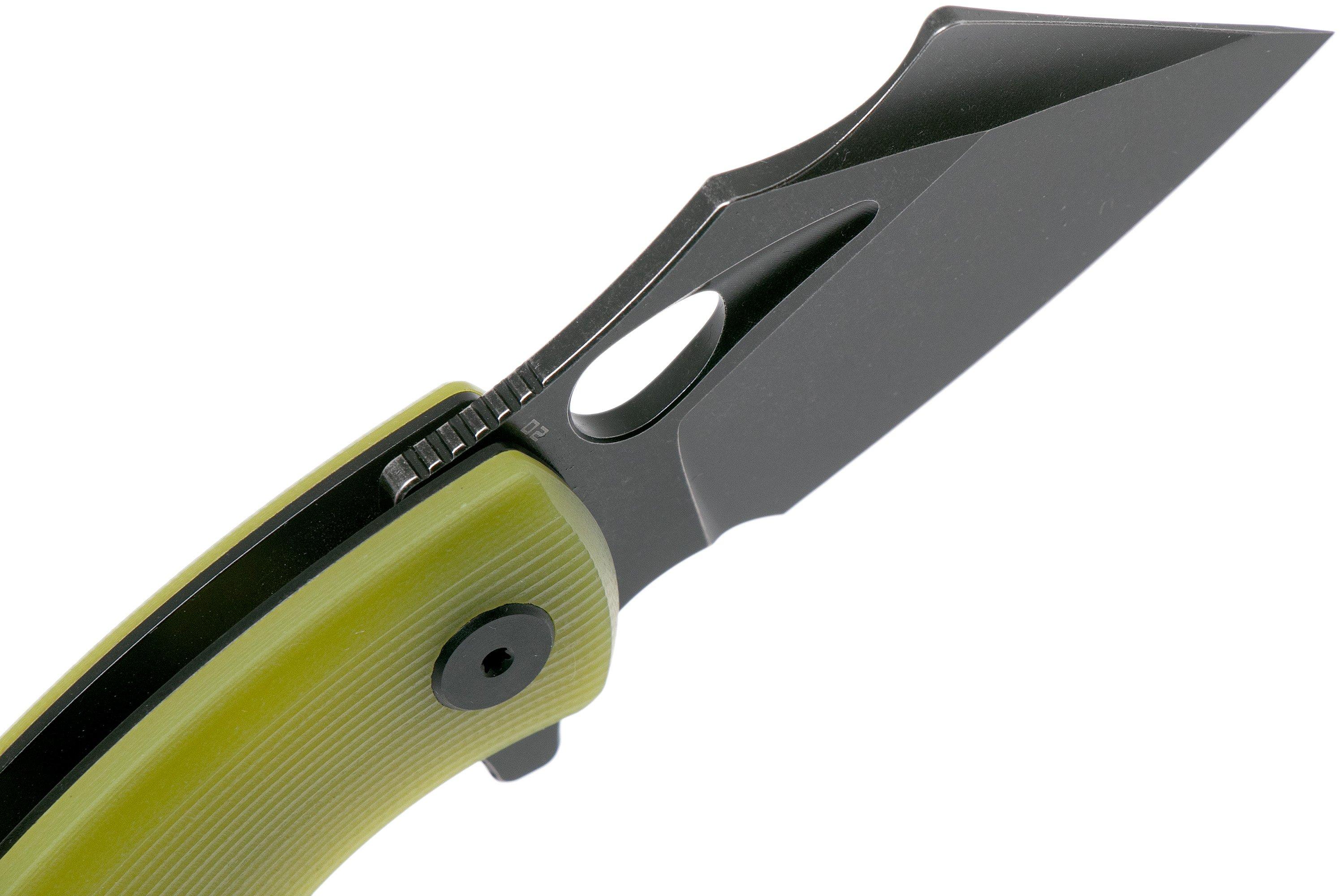 Bestech Lizard BG39F Lime G10, Black Stonewashed pocket knife ...