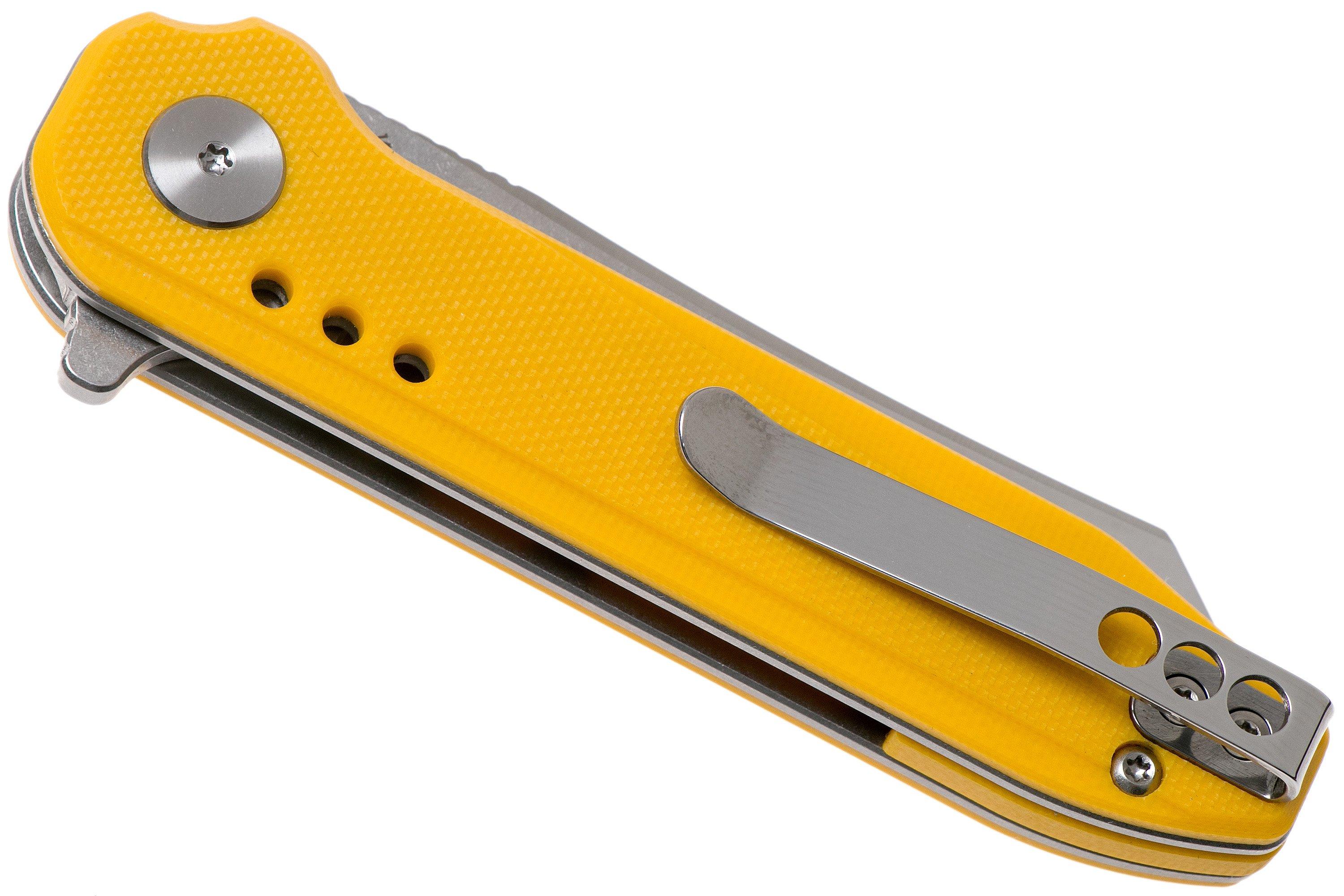 Bestech Syntax BG40B Yellow G10, Two Tone Satin pocket knife, Todd ...