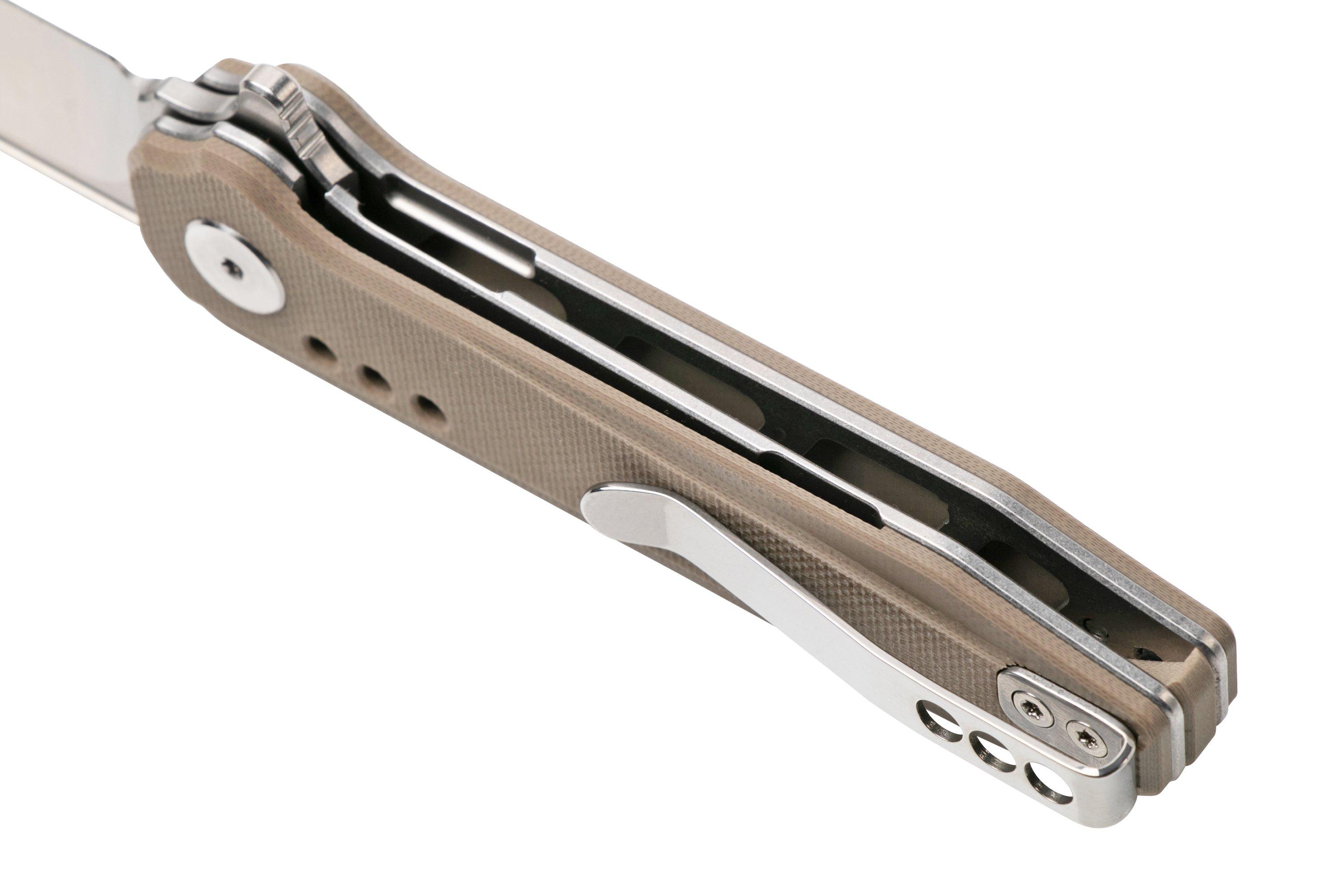 Bestech Syntax BG41B Stonewashed, Beige G10 pocket knife ...