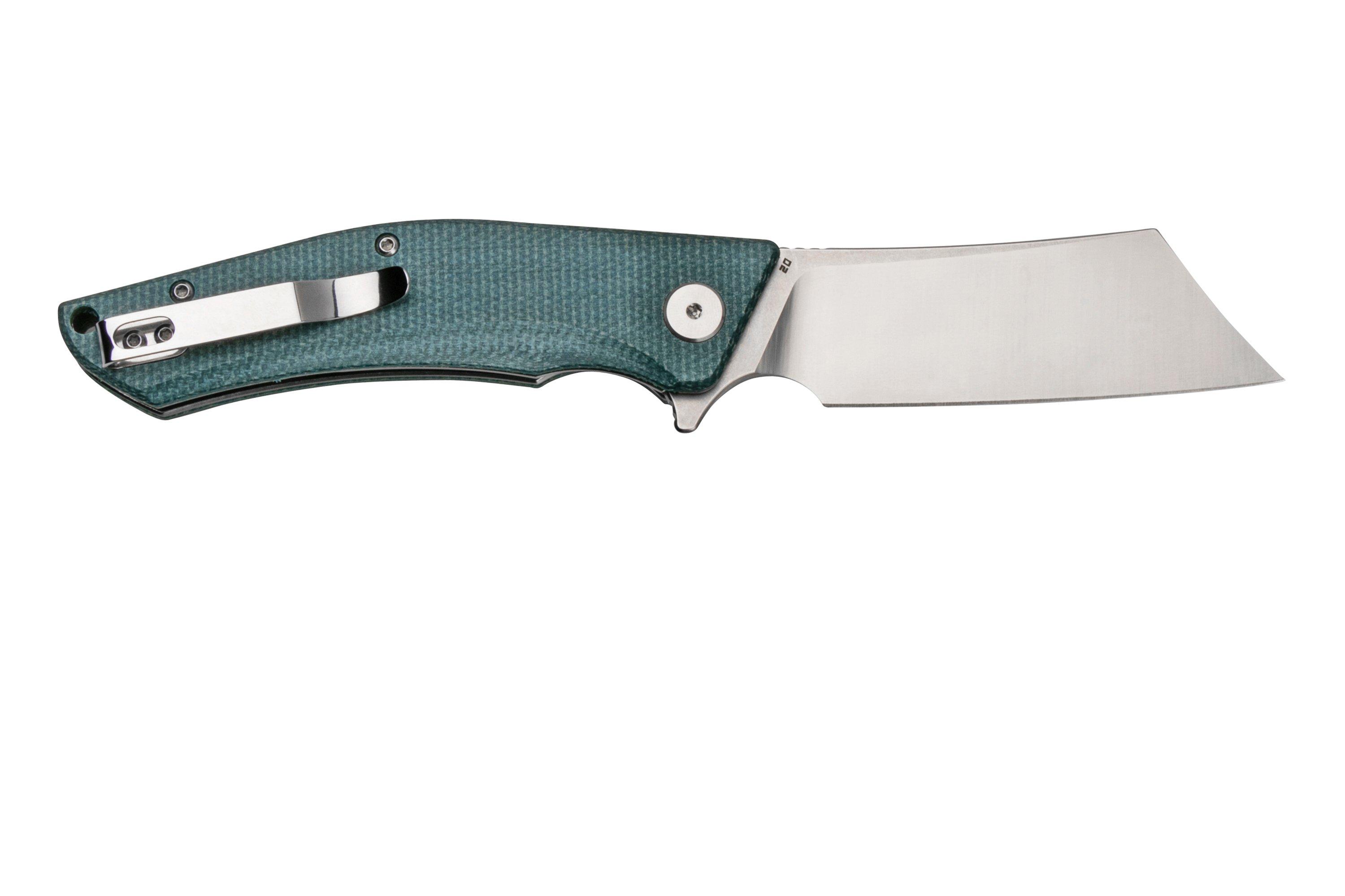 Bestech Cubis BG42C Stonewashed & Satin, Blue Micarta, pocket knife ...