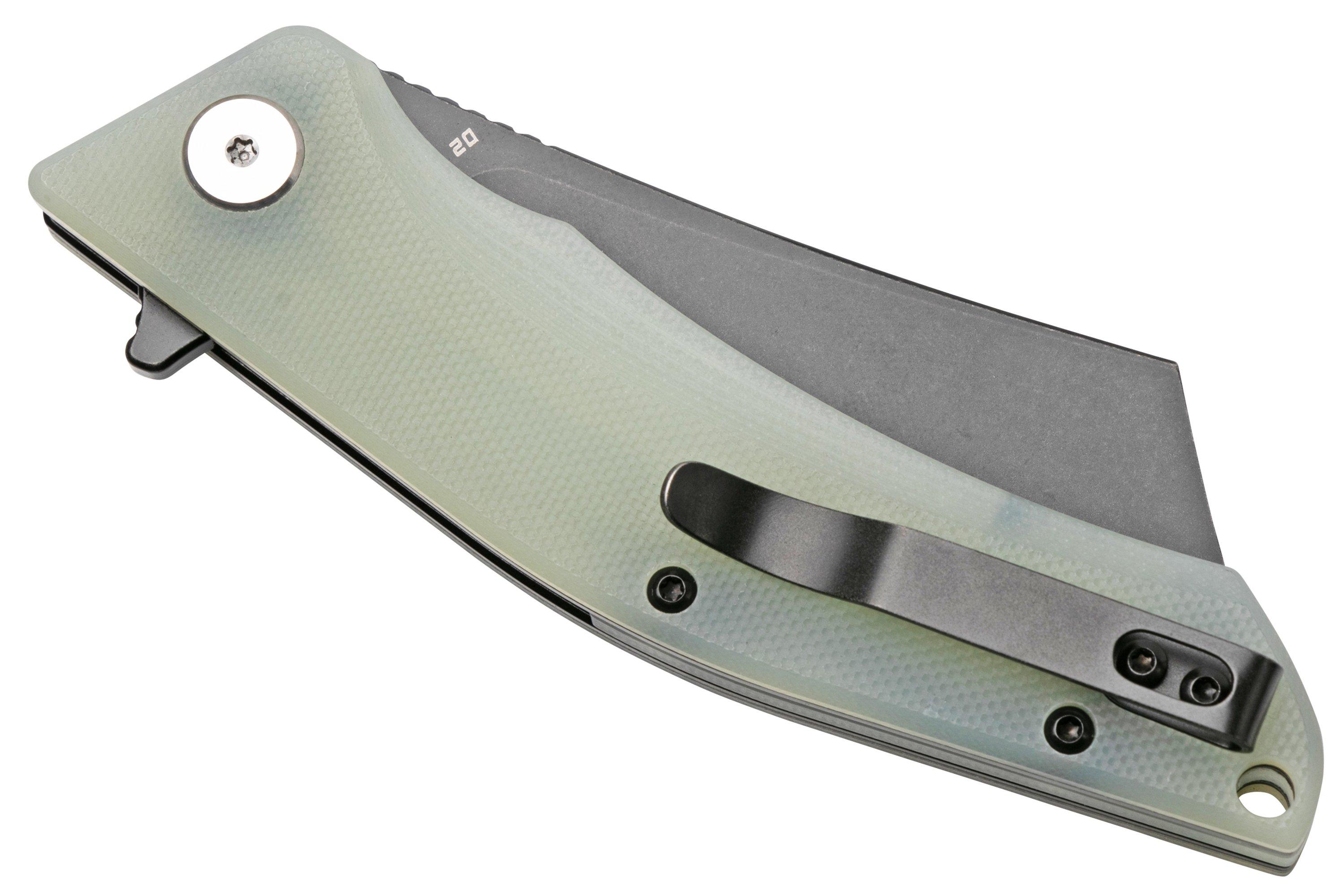 Bestech Cubis BG42E Stonewashed & Satin, Jade G10, pocket knife ...