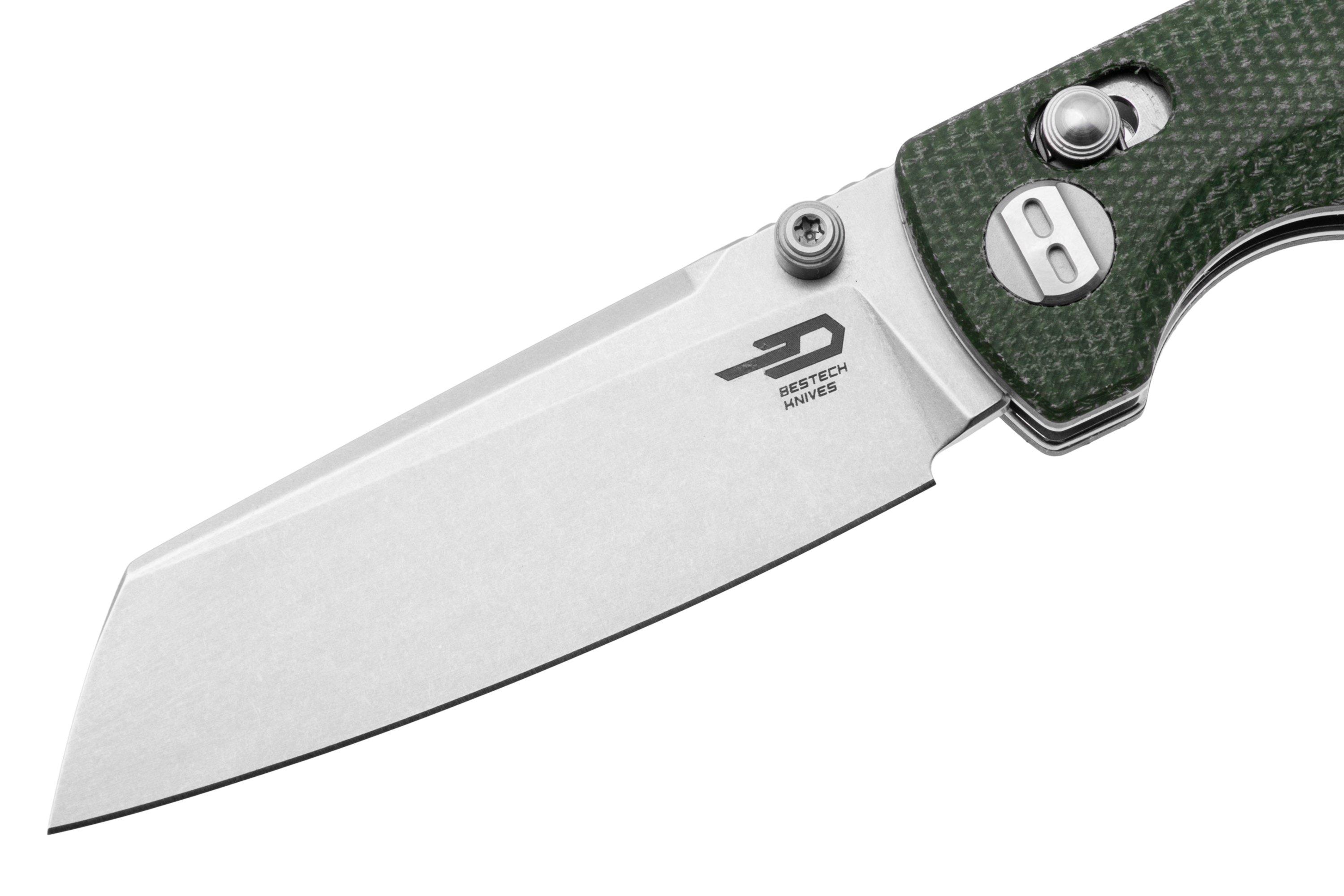 Bestech Slasher BG43B-1 Green Micarta, coltello da tasca | Fare ...