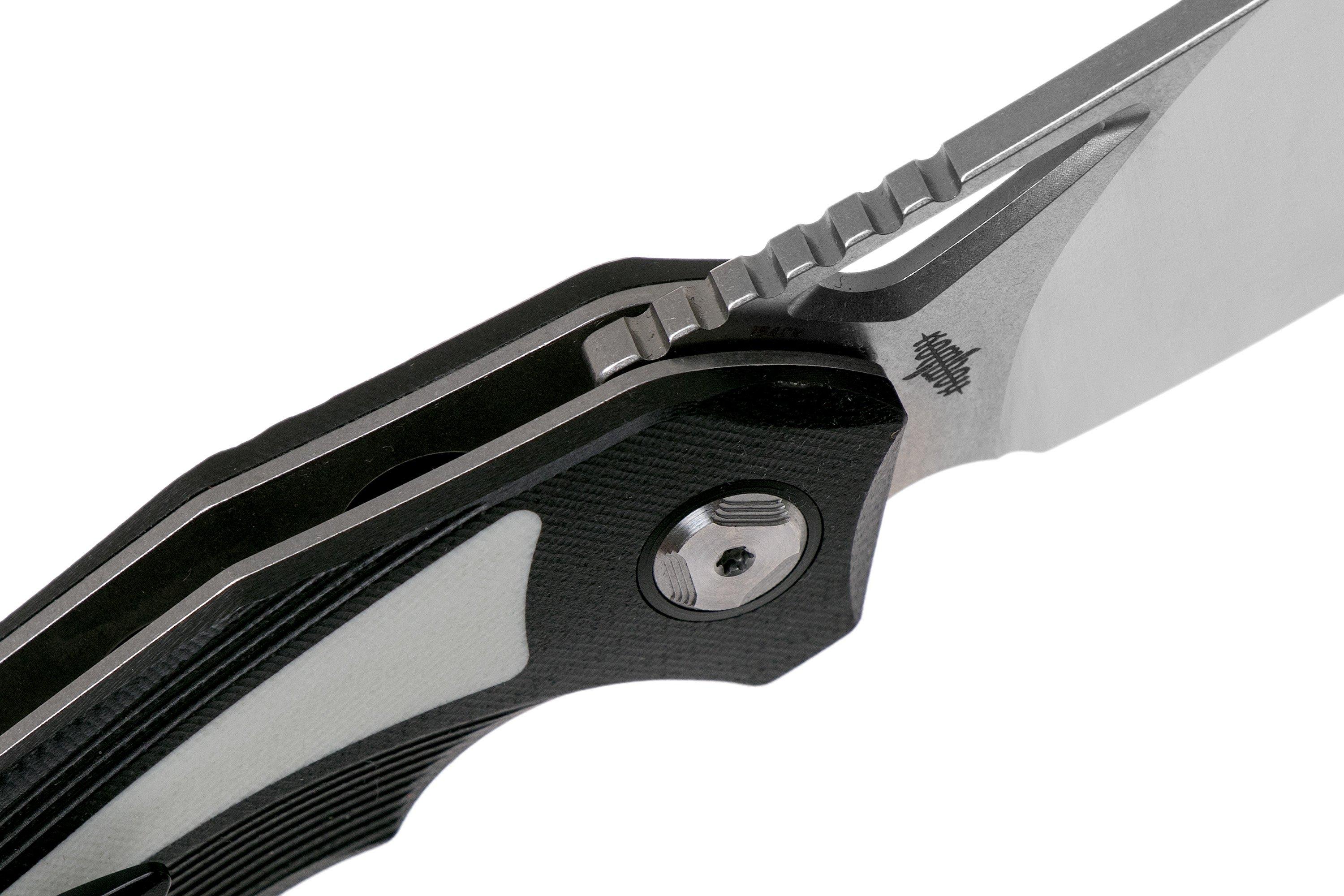 Bestech Kasta BG45A Black White G10, Two Tone Satin navalha, Kombou ...