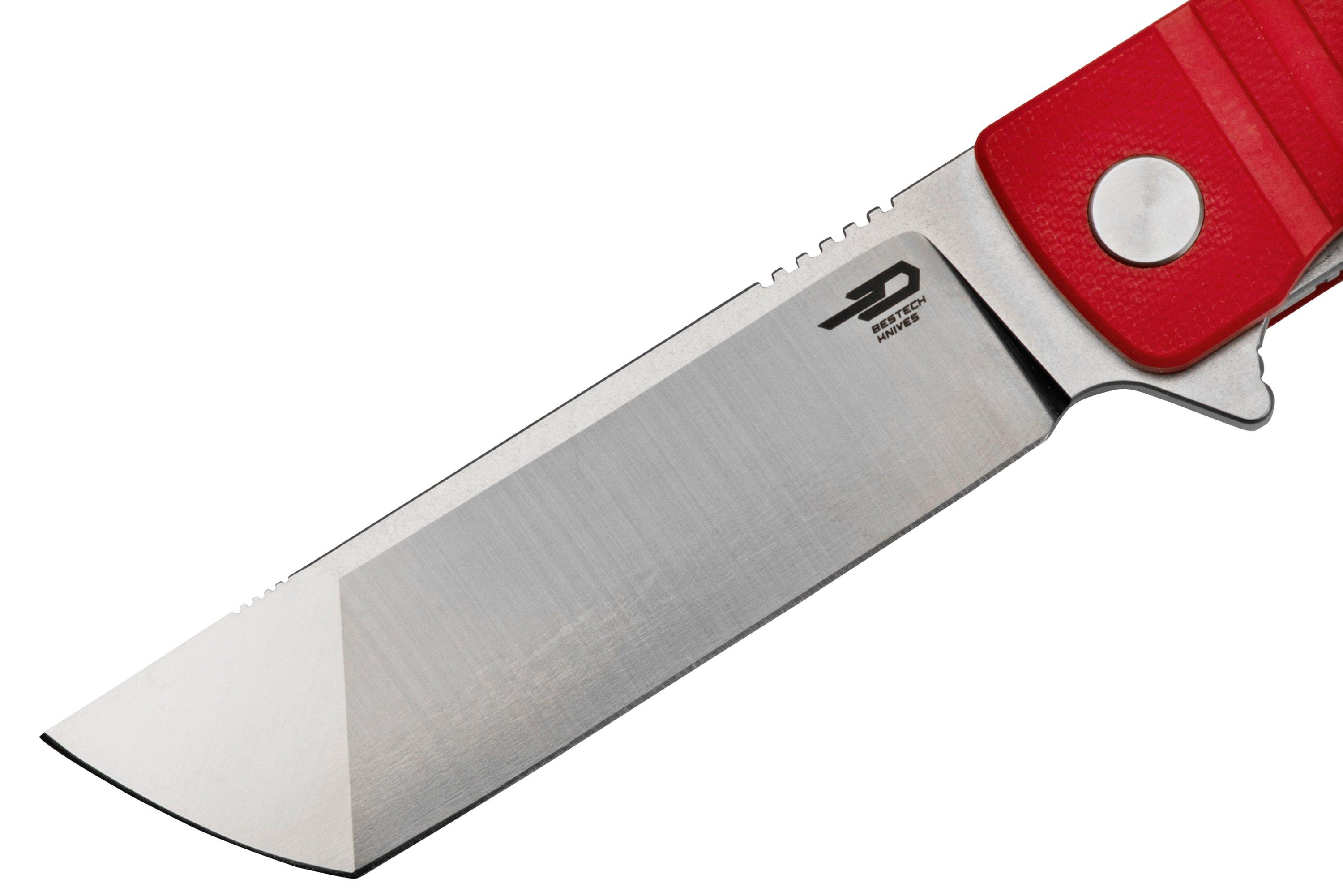 Bestech Titan BG49A-3 Stonewashed, Red G10, pocket knife ...