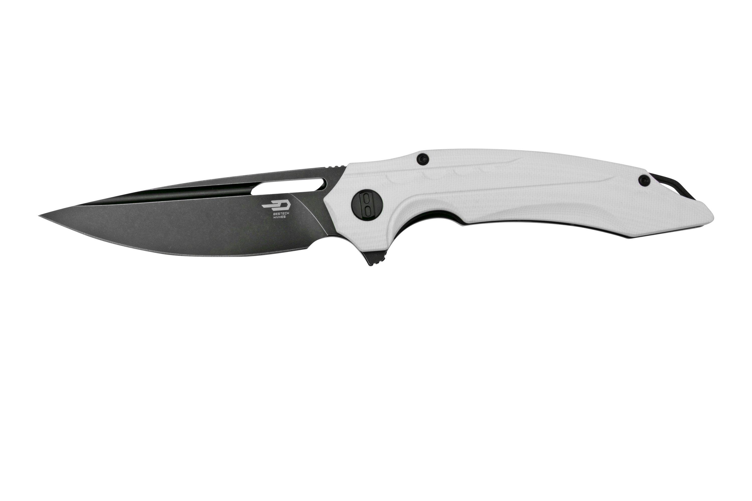 Bestech Ornetta BG50E Black/White G10, pocket knife | Advantageously ...