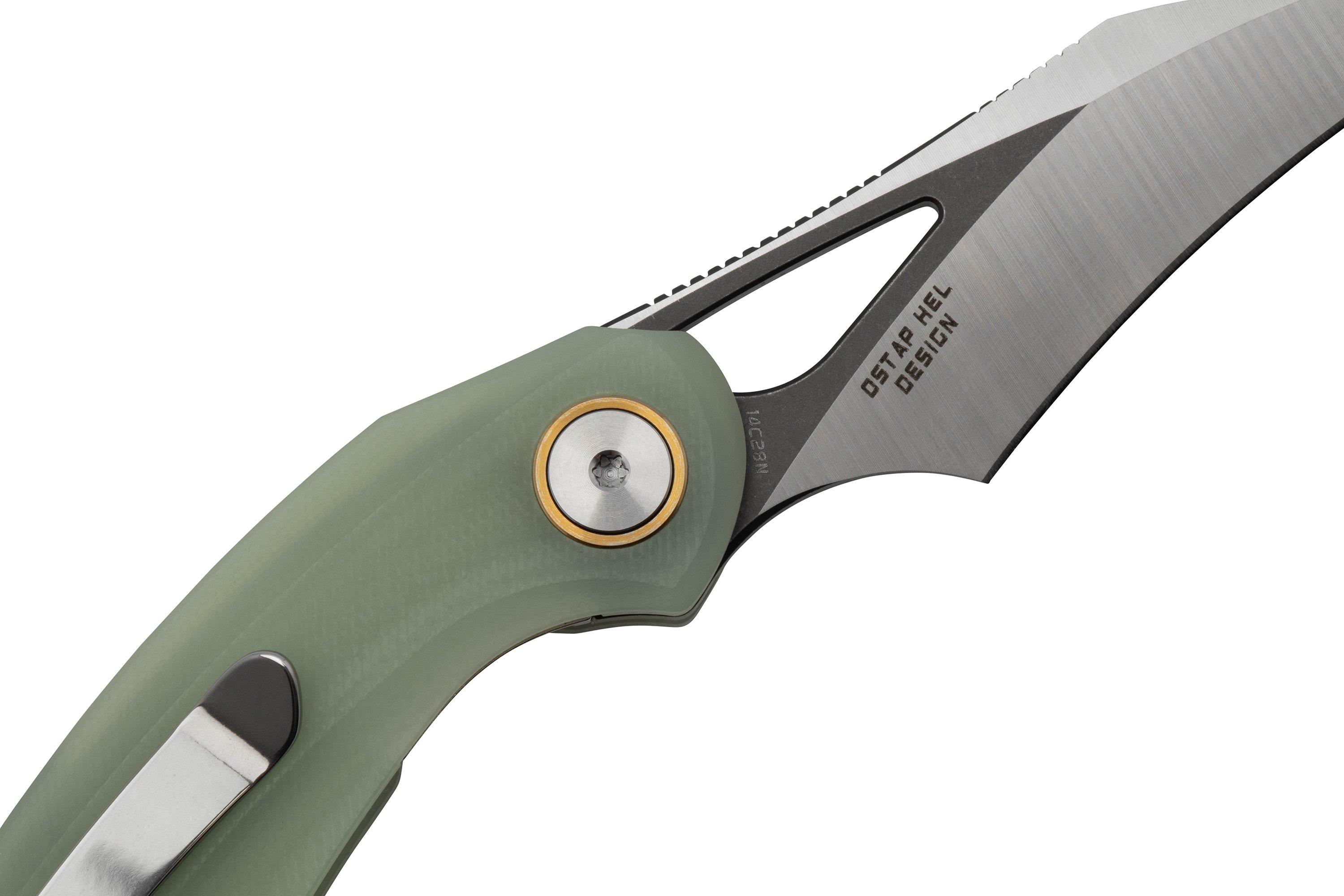 Bestech Bihai Grey DLC Stonewashed Satin, Jade G10 BG53F Taschenmesser ...