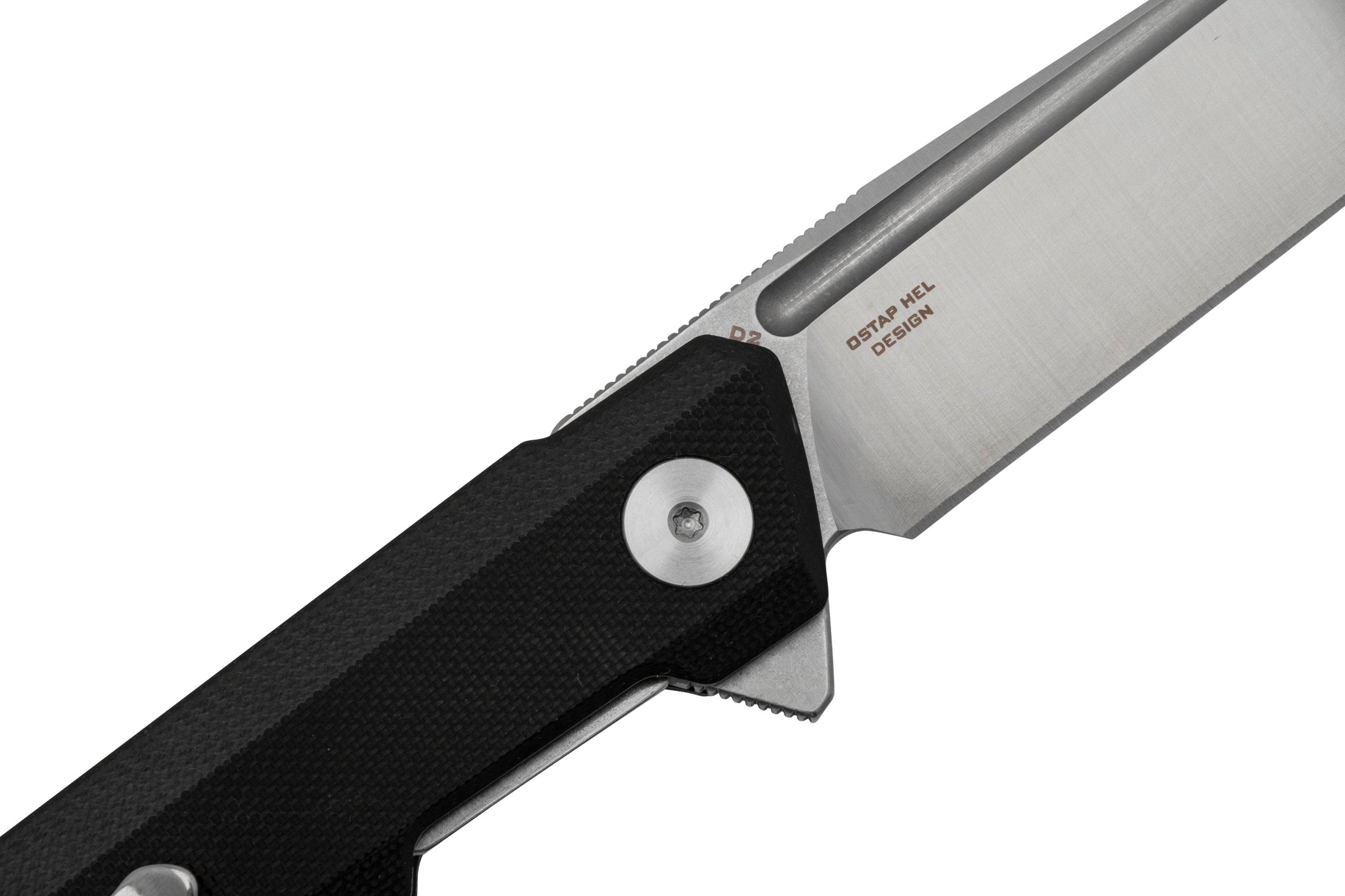 Bestechman Dundee BMK01A Black G10, Satin D2, zakmes Ostap Hel design ...