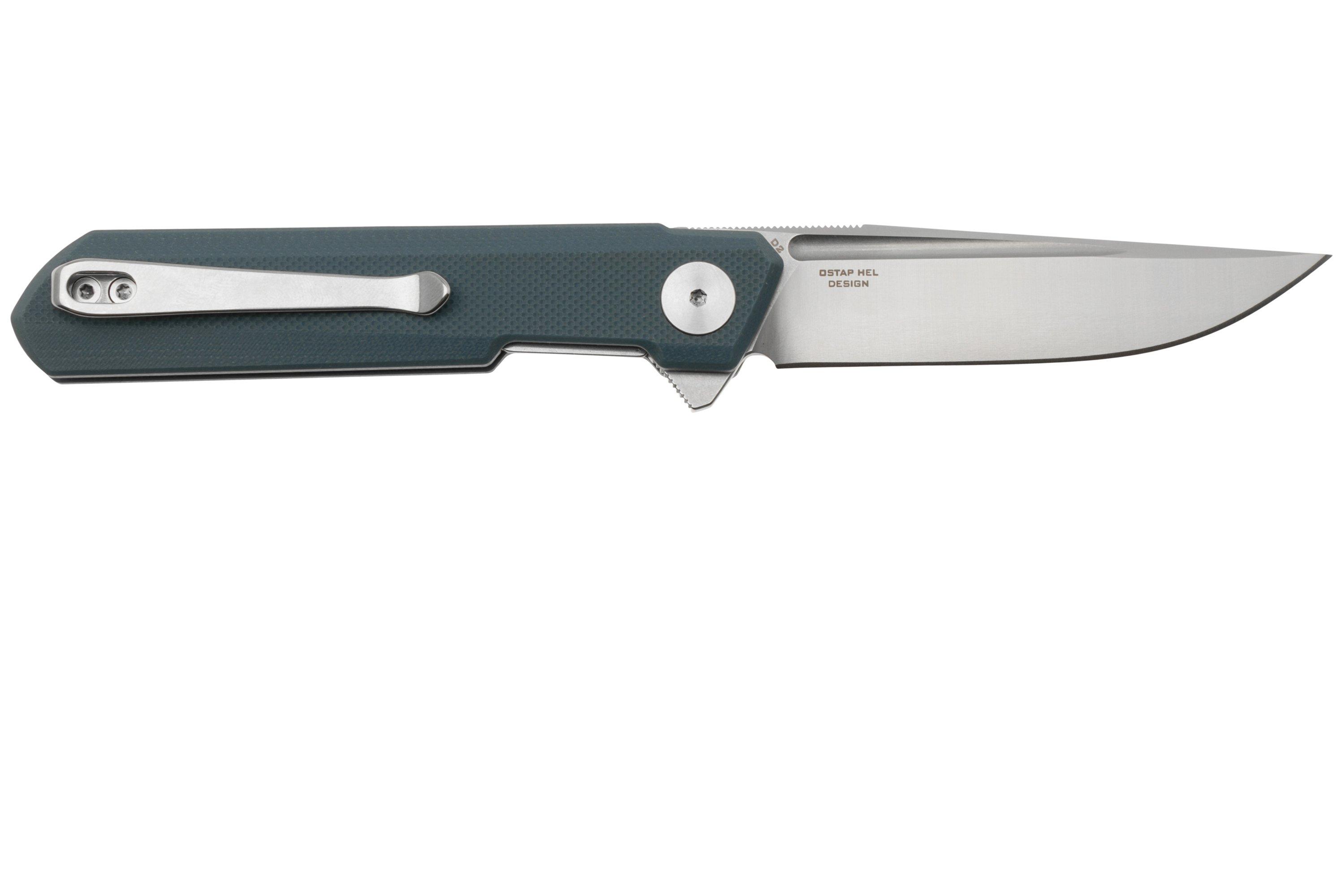 Bestechman Mini Dundee BMK03D Grey G10, pocket knife | Advantageously ...
