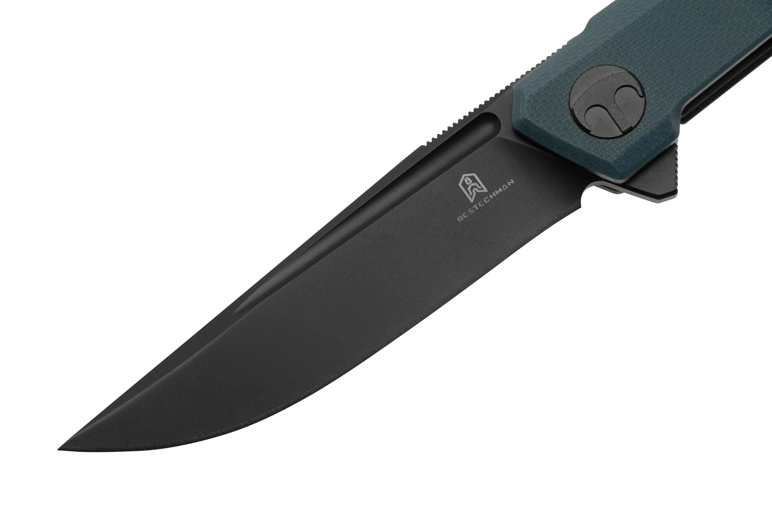 Bestechman Mini Dundee BMK03F Grey PVD Grey G10, couteau de poche ...