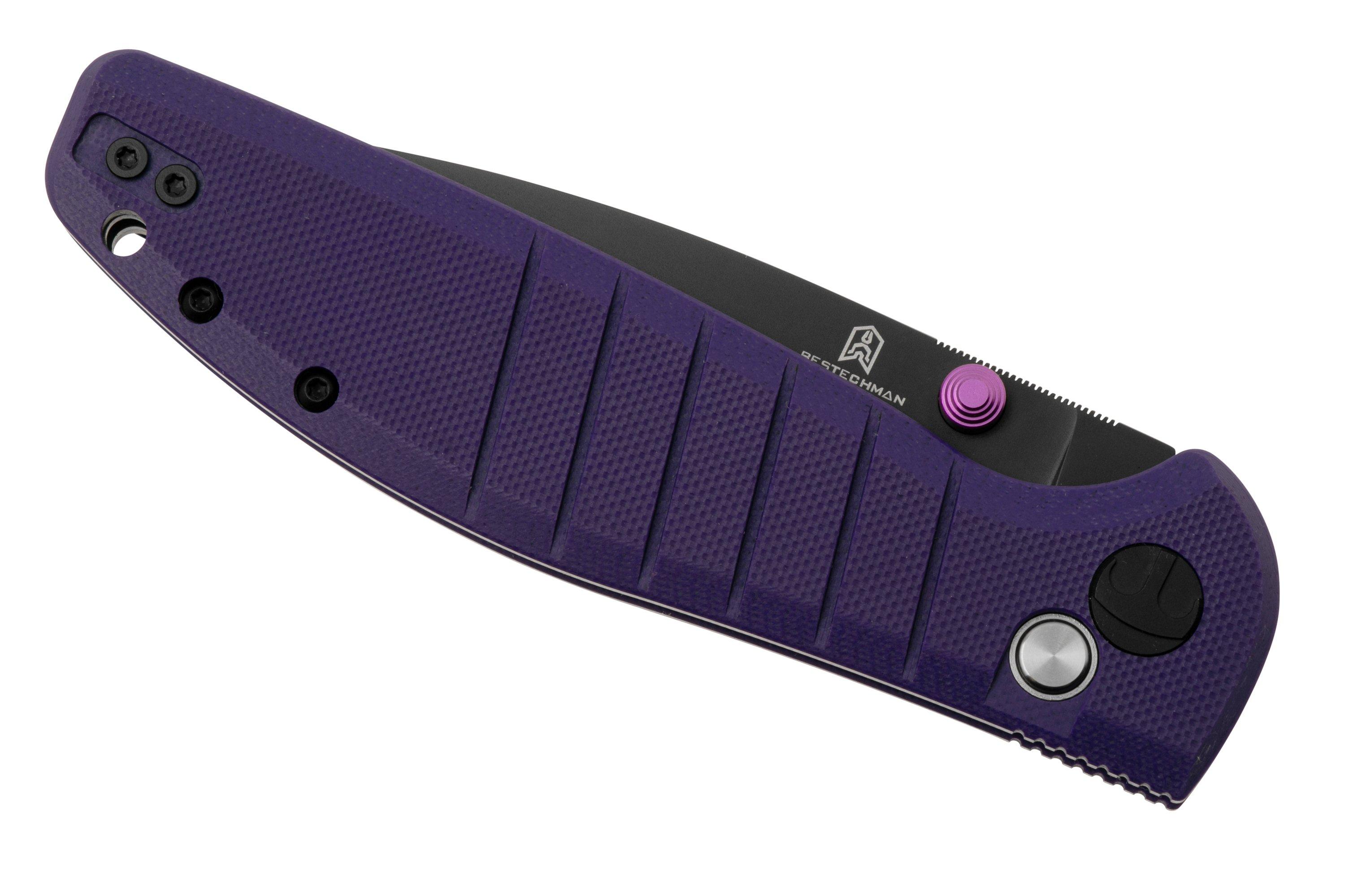 Bestechman Goodboy BMK04F Black PVD Purple G10, pocket knife ...