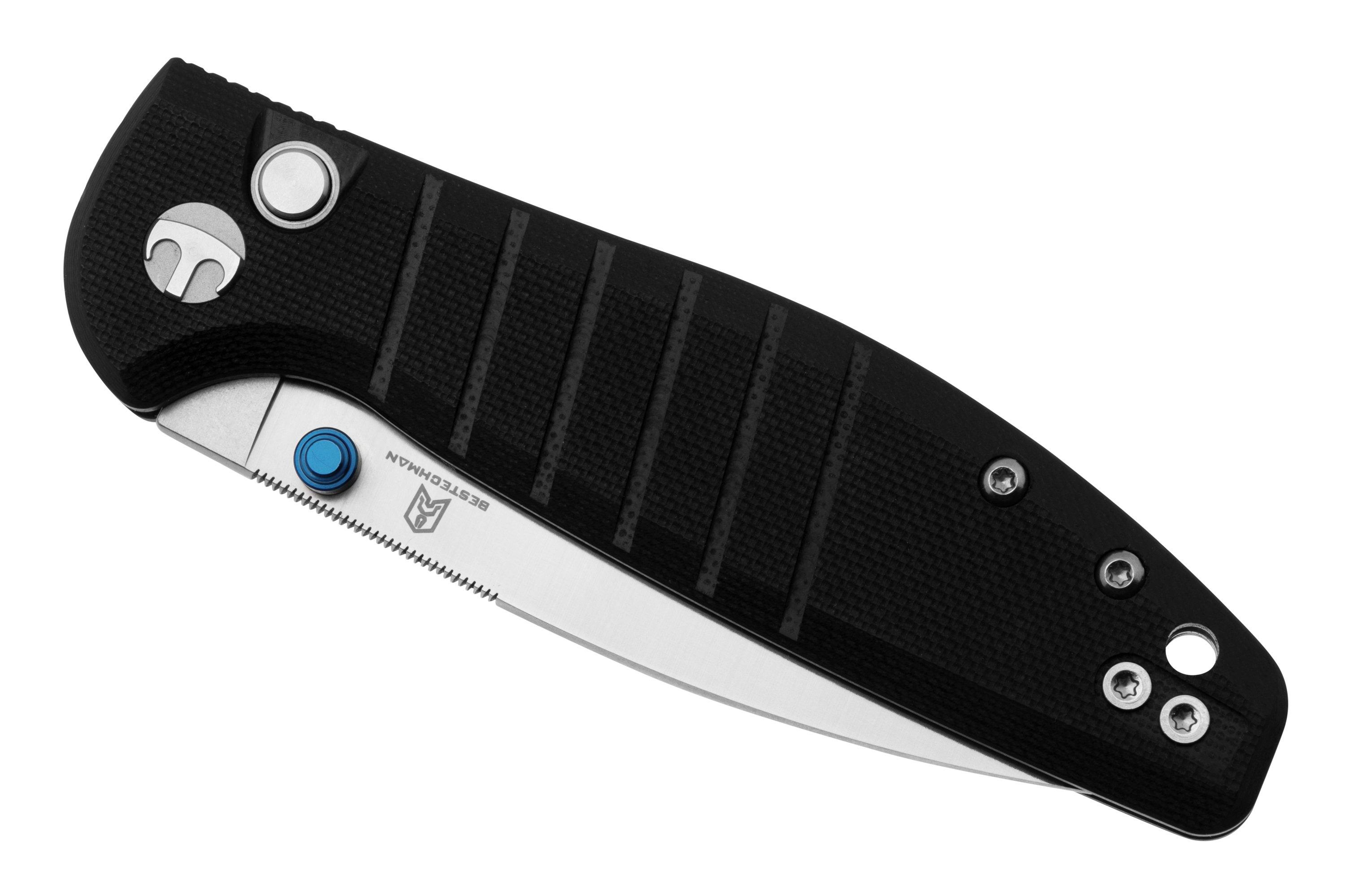 Bestechman Goodboy Jr BMK10A D2, Black G10 zakmes, Keanu design ...