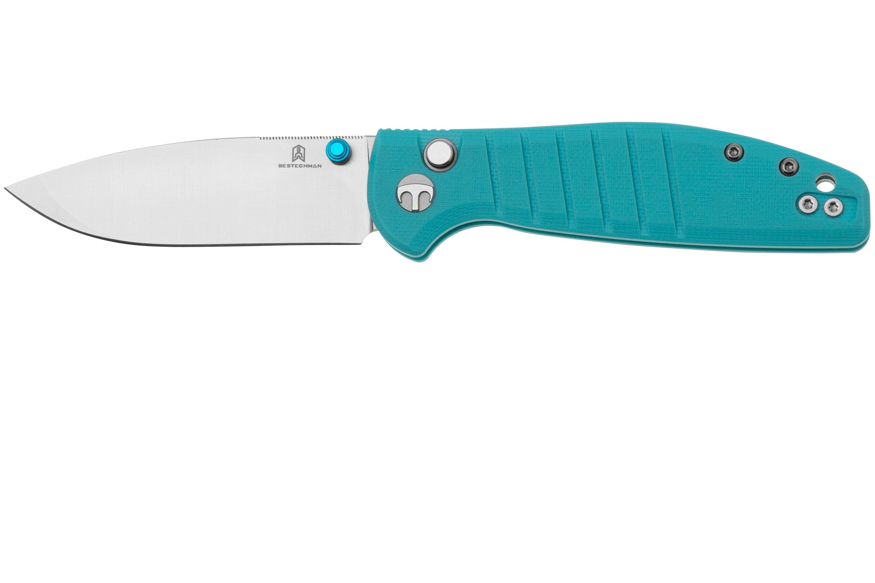 Bestechman Goodboy Jr BMK10B D2, Blue G10 couteau de poche, Keanu ...