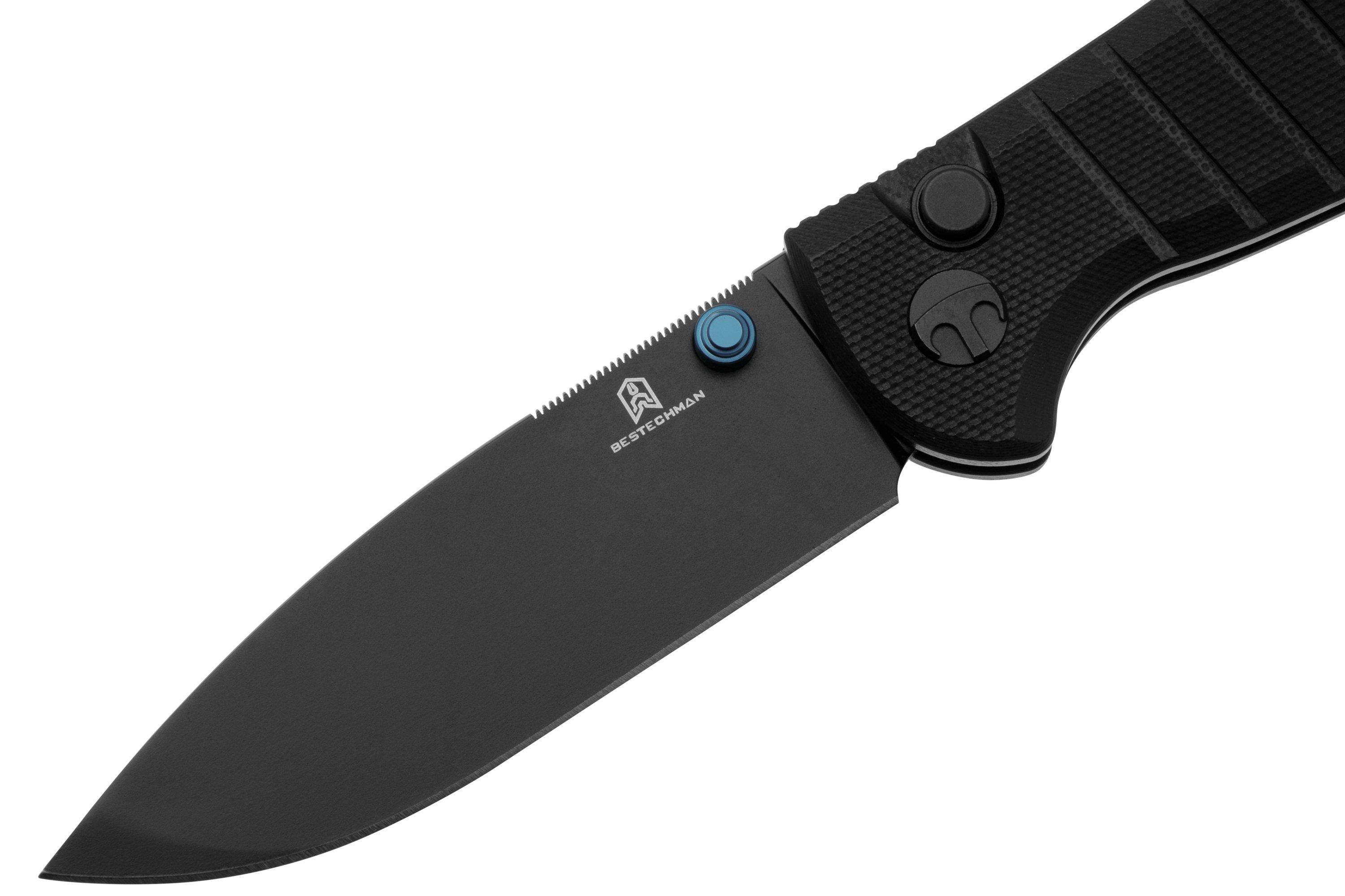 Bestechman Goodboy Jr BMK10E PVD D2, Black G10 navalha, Keanu design ...