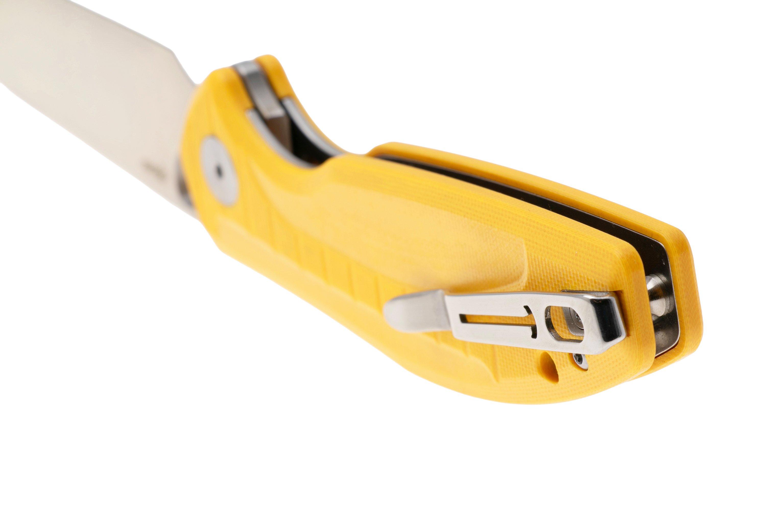 Bestechman Angry Owl BMK12A-1 Satin D2, Yellow G10, zakmes | Voordelig ...