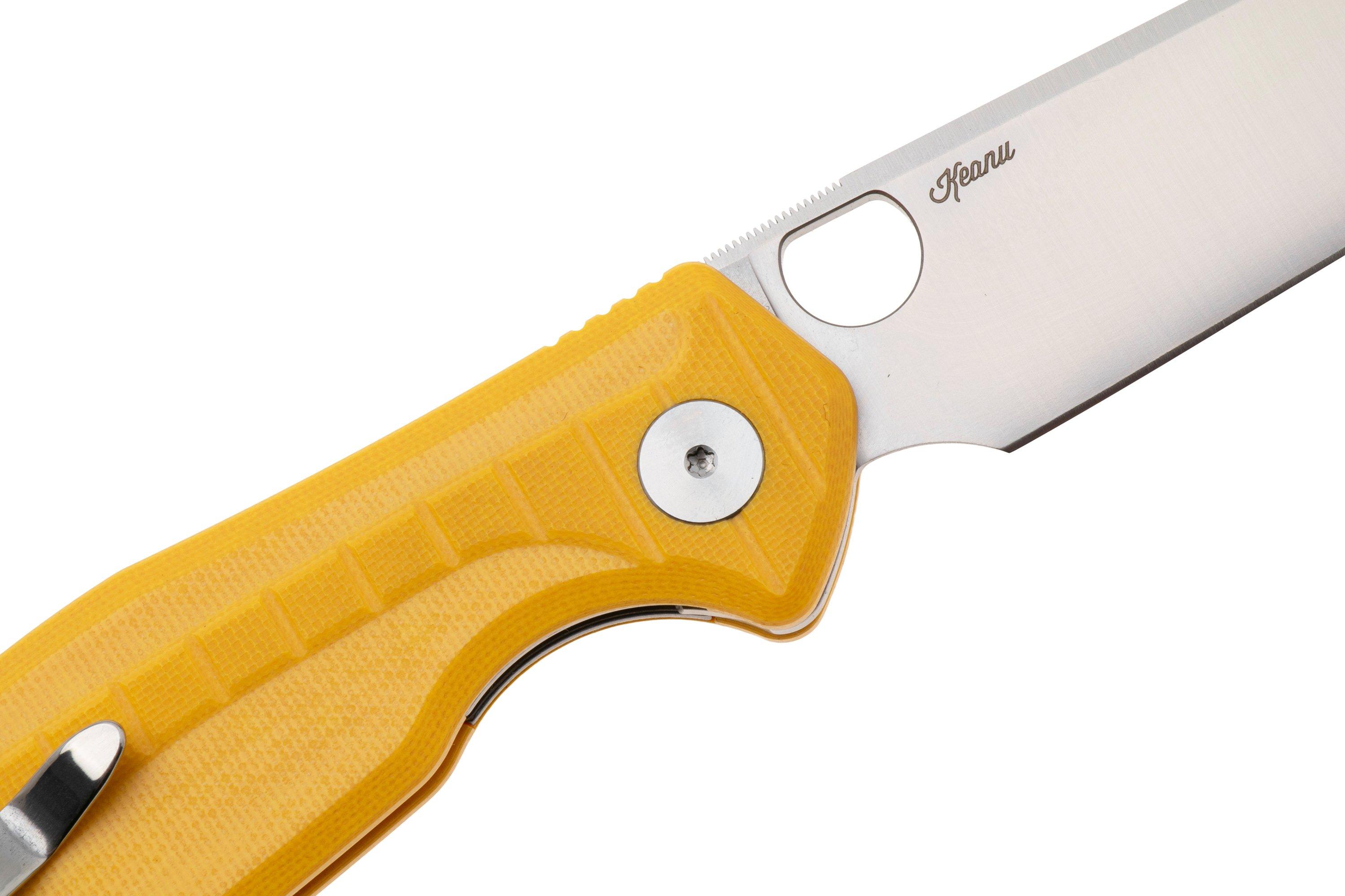 Bestechman Angry Owl BMK12A-1 Satin D2, Yellow G10, zakmes | Voordelig ...