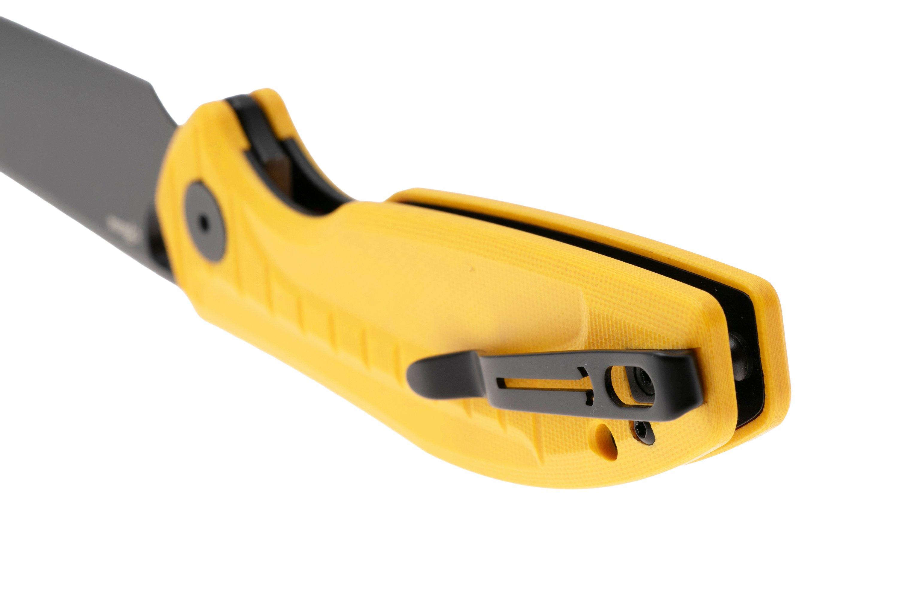 Bestechman Angry Owl BMK12A-2 PVD D2, Yellow G10, pocket knife ...