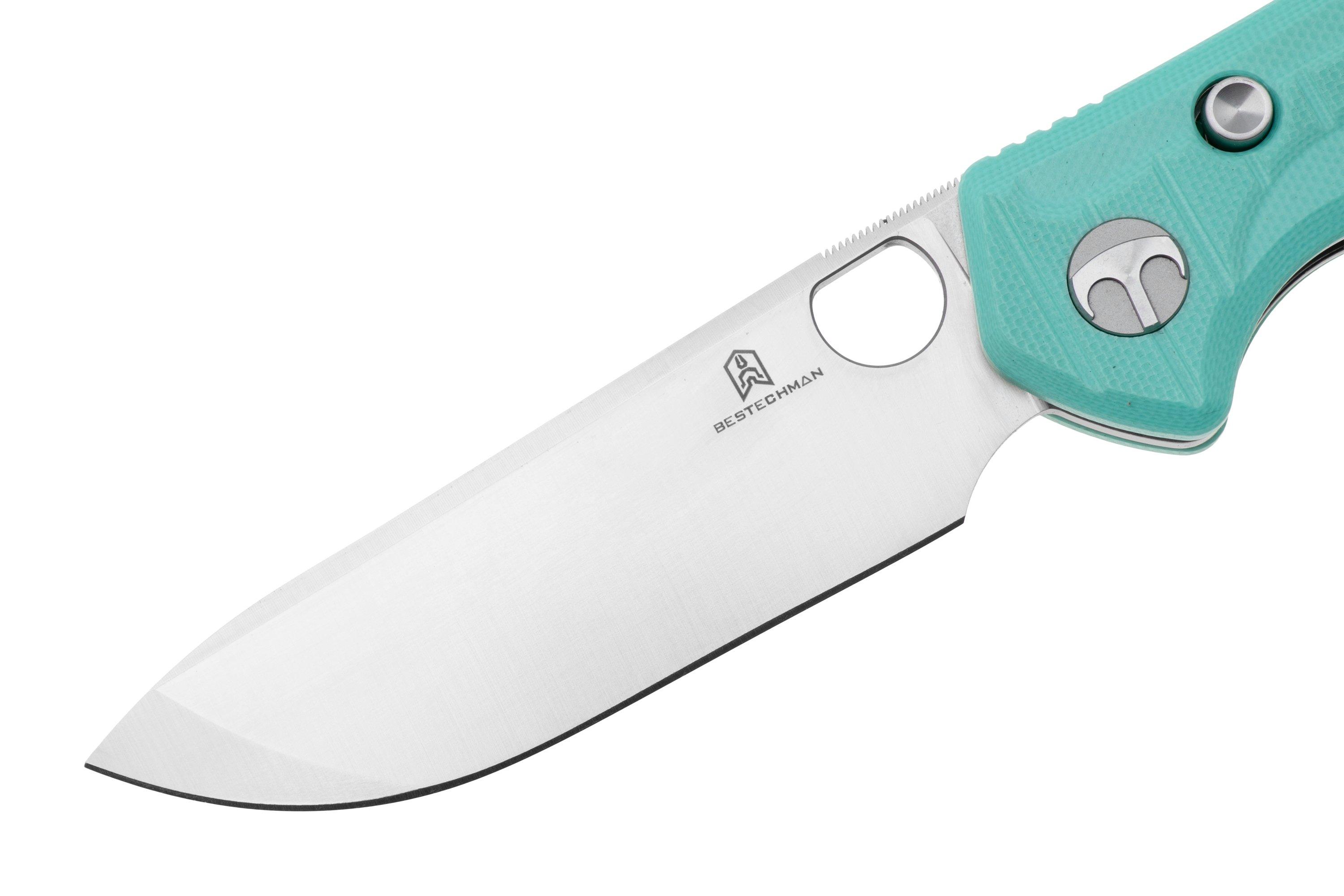 Bestechman Angry Owl BMK12B-1 Satin D2, Seafoam G10, Taschenmesser ...