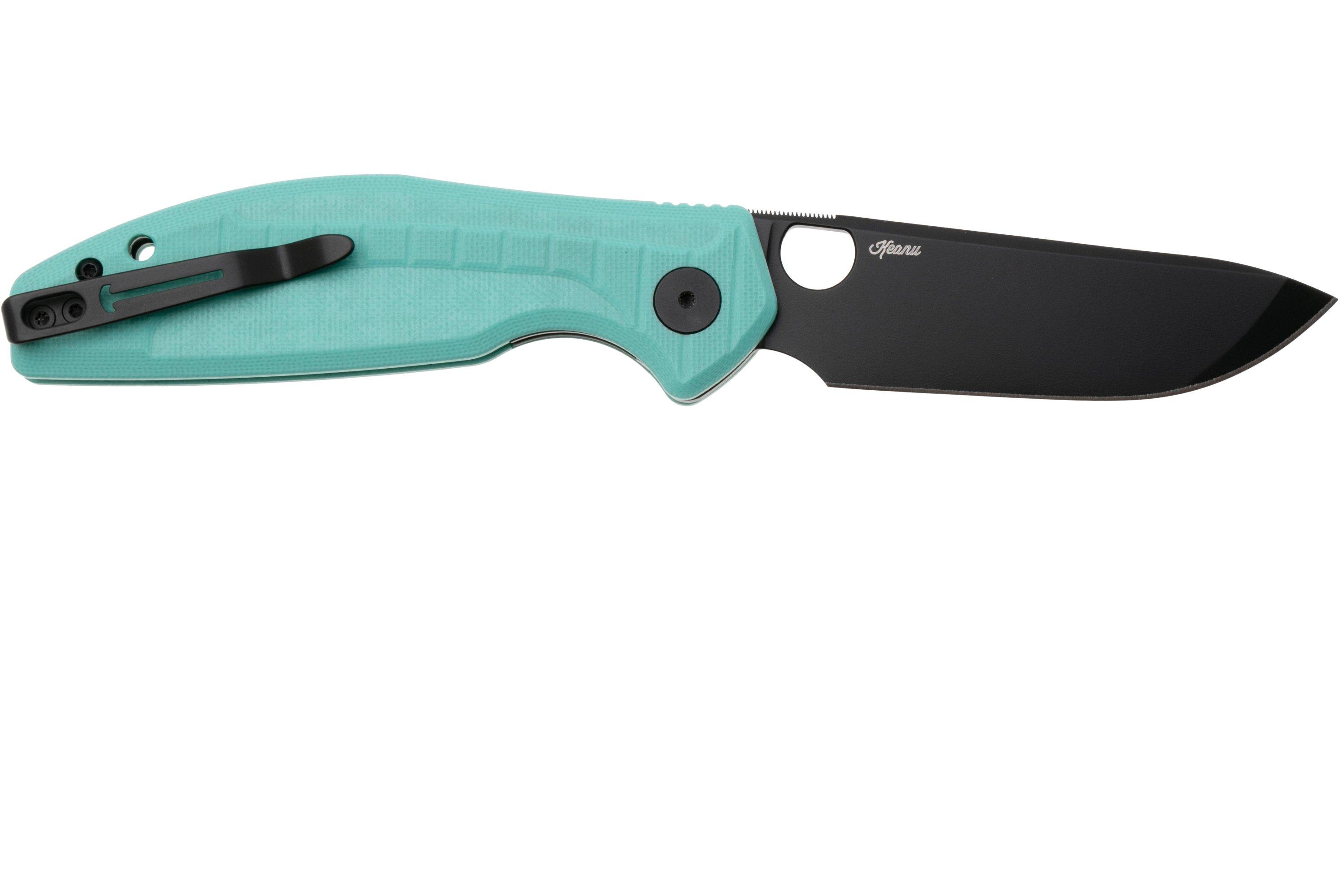Bestechman Angry Owl BMK12B-2 PVD D2, Seafoam G10, pocket knife ...
