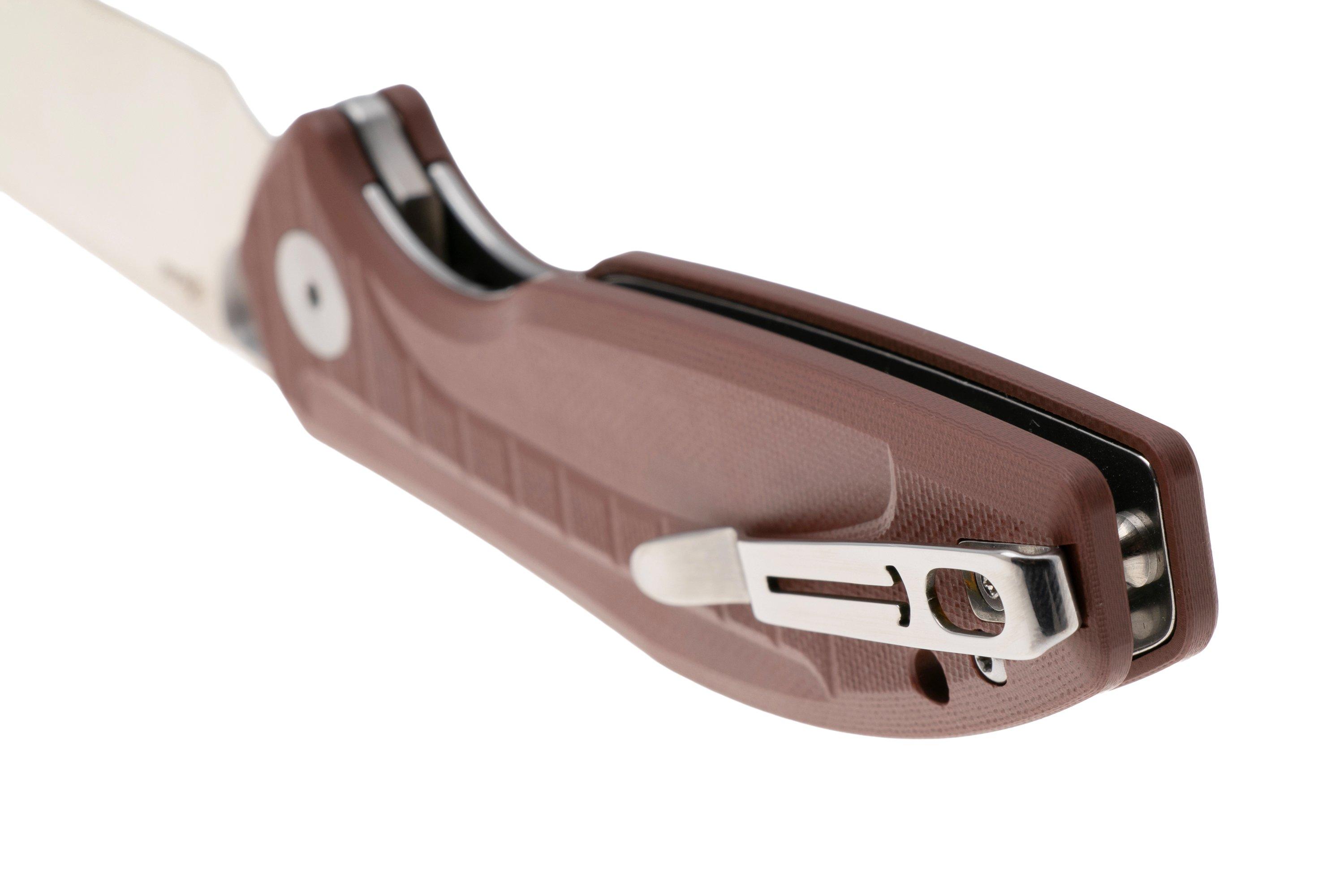 Bestechman Angry Owl BMK12D-1 Satin D2, Brown G10, zakmes | Voordelig ...