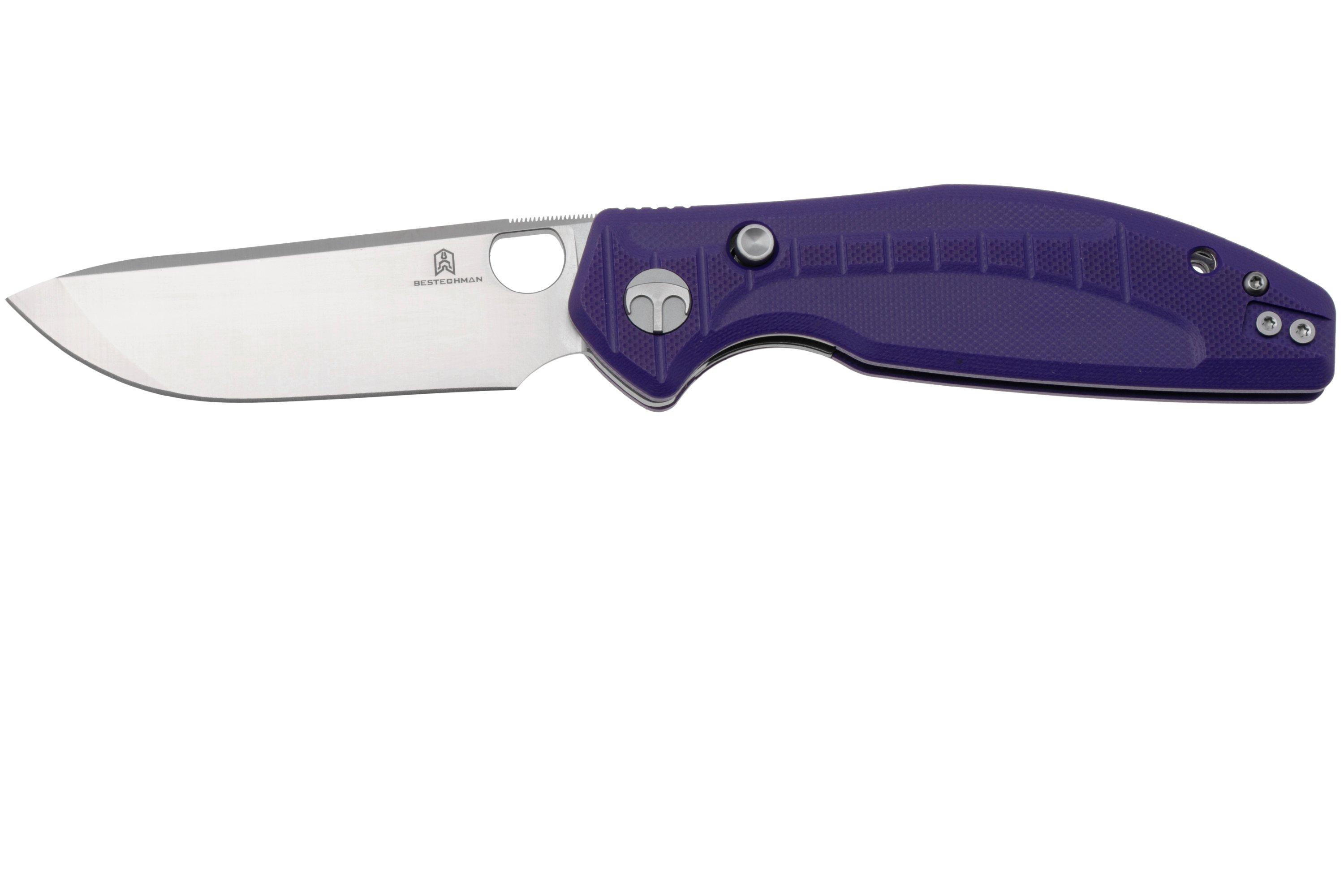 Bestechman Angry Owl BMK12E-1 Satin D2, Purple G10, zakmes | Voordelig ...
