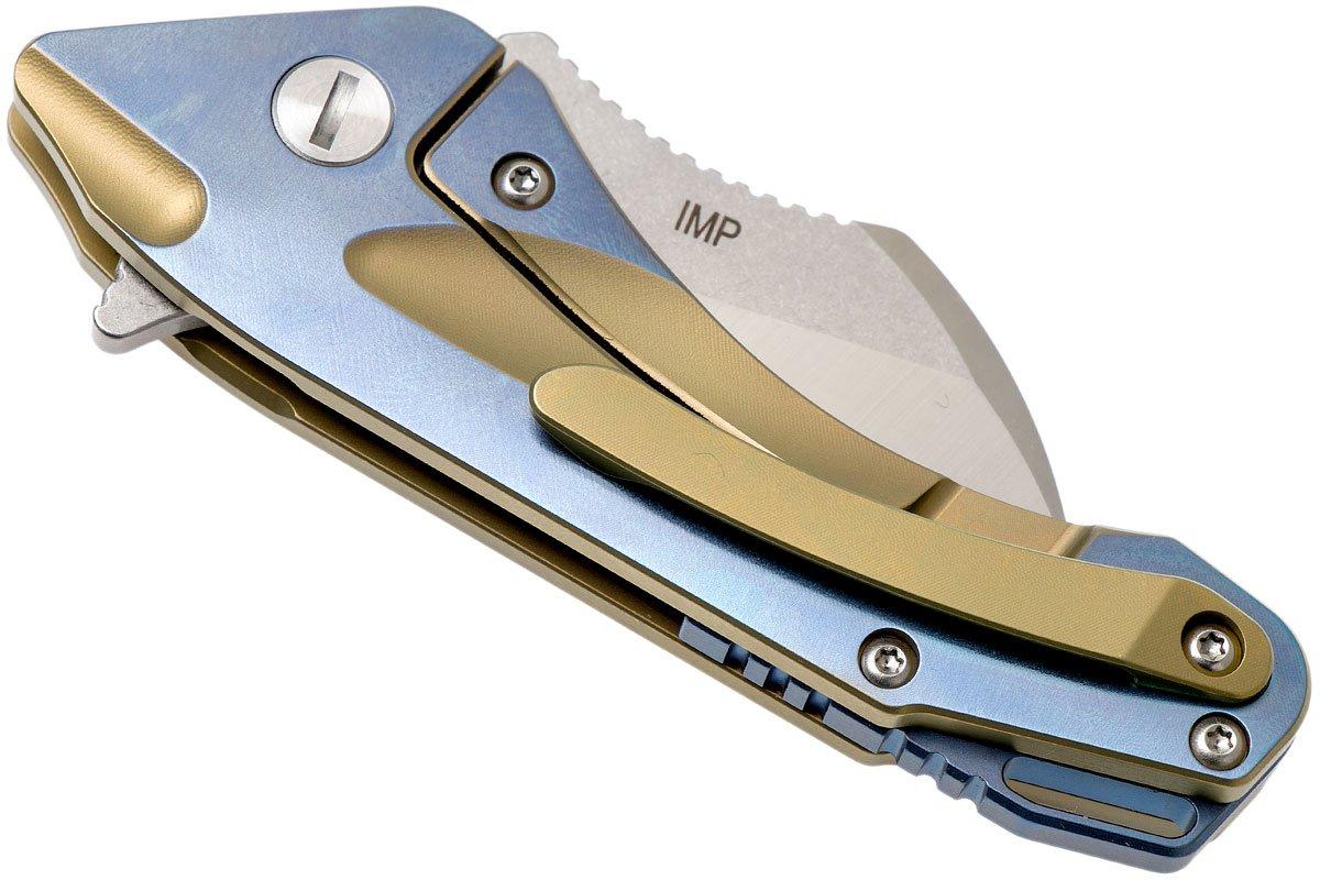 Bestech Imp BT1710B Blue & Gold pocket knife | Advantageously shopping ...