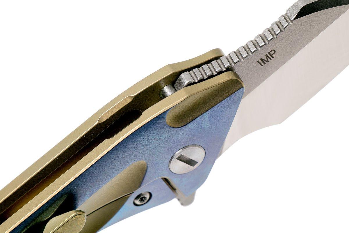 Bestech Imp BT1710B Blue & Gold pocket knife | Advantageously shopping ...