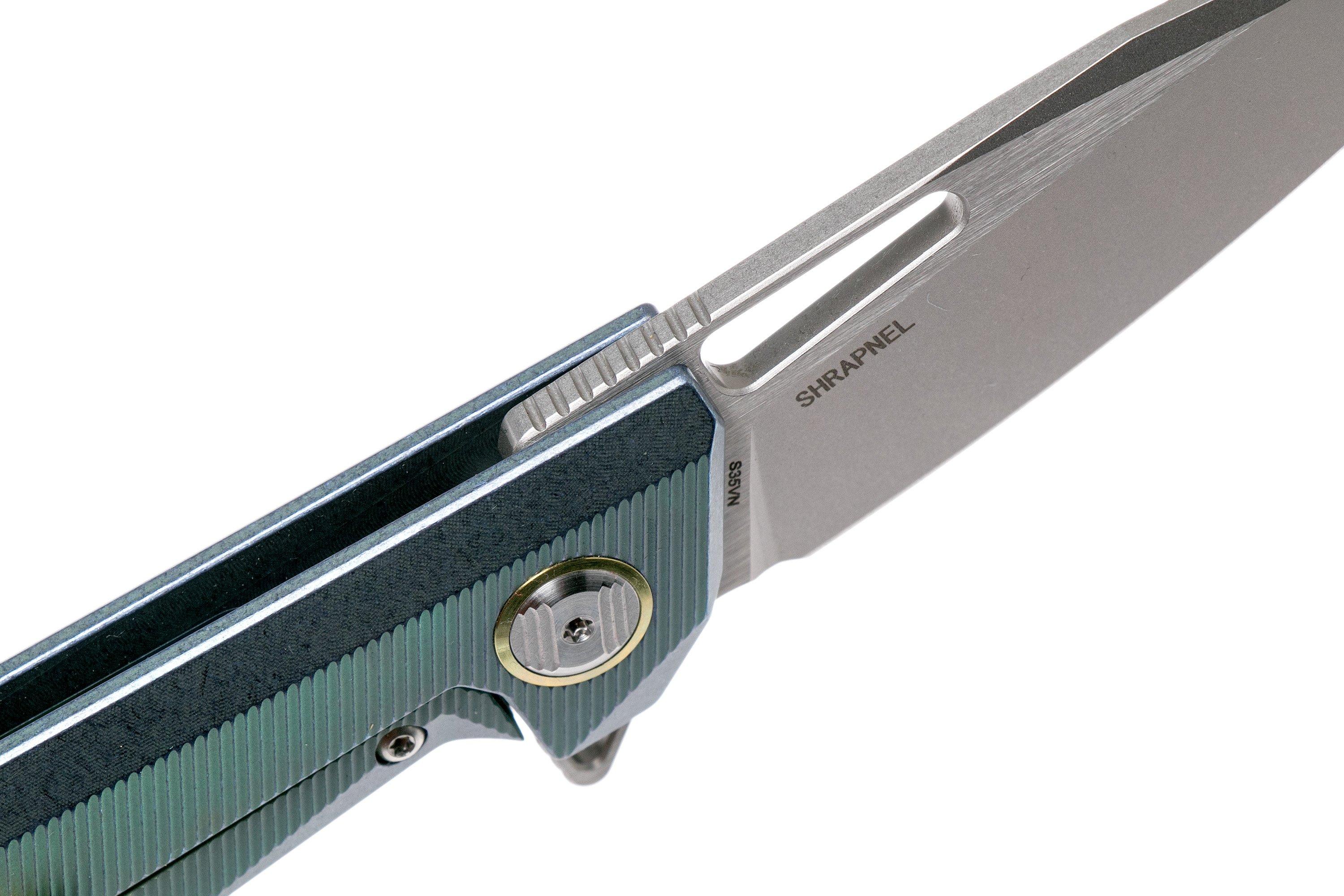 Bestech Knives Shrapnel Green BT1802B pocket knife | Advantageously ...