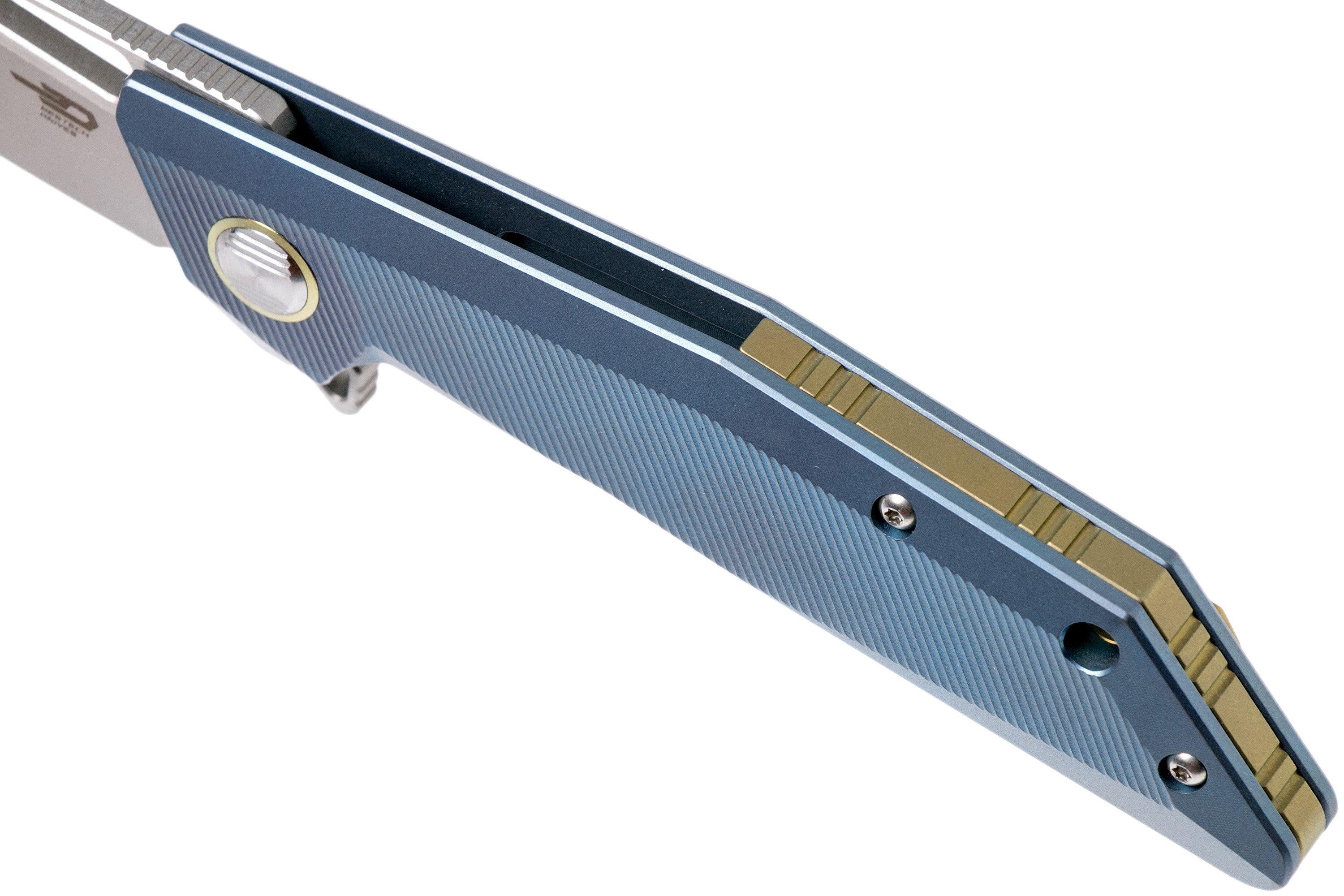 Bestech Knives Shrapnel Blue BT1802C pocket knife | Advantageously ...