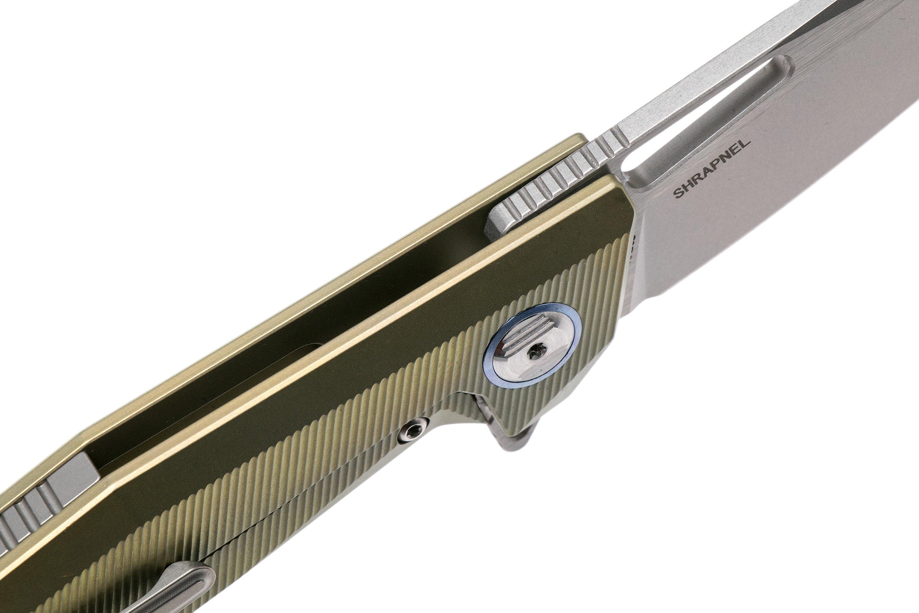 Bestech Knives Shrapnel Gold BT1802D pocket knife | Advantageously ...