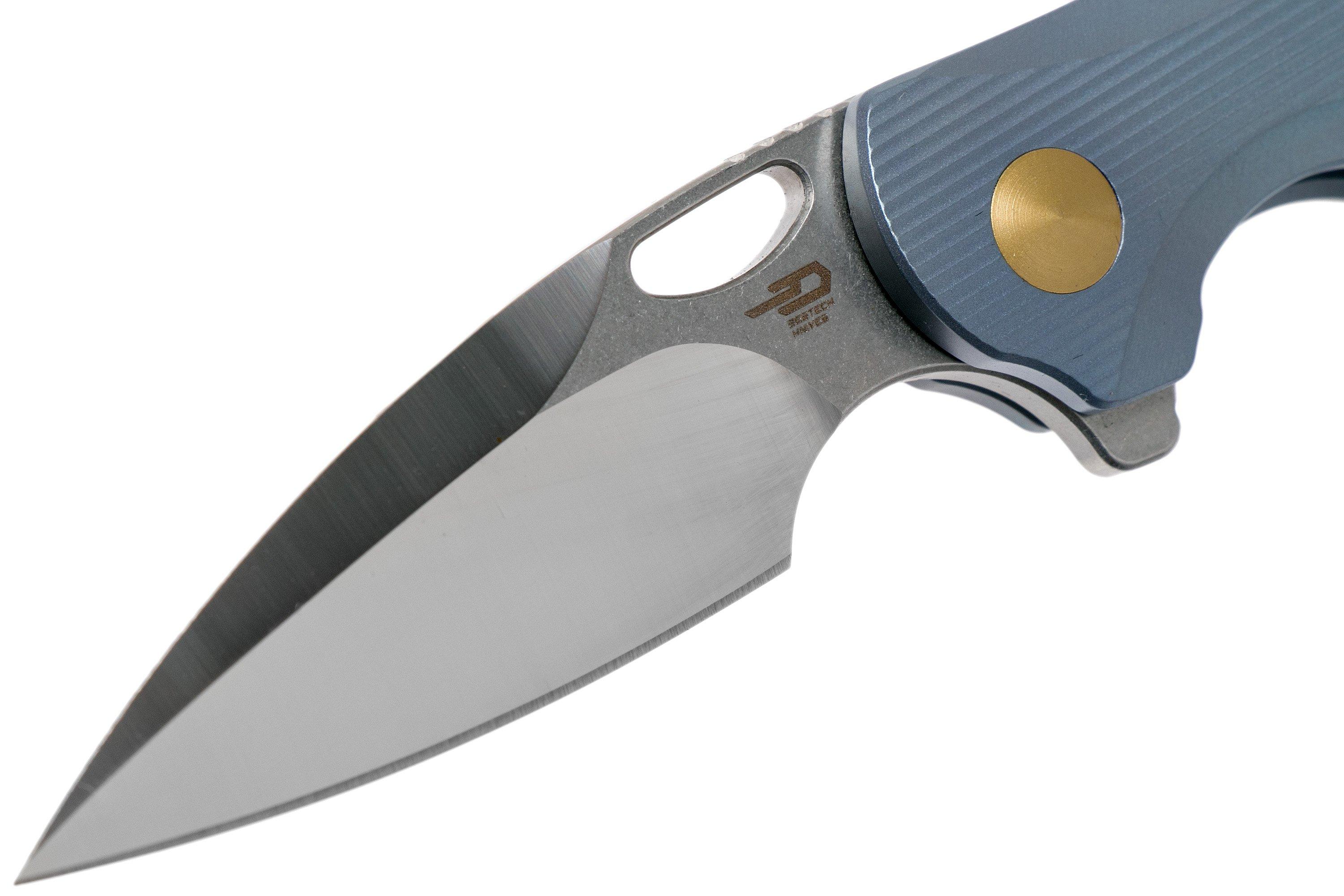 Bestech Parrot BT1807E Satin Blue pocket knife | Advantageously ...