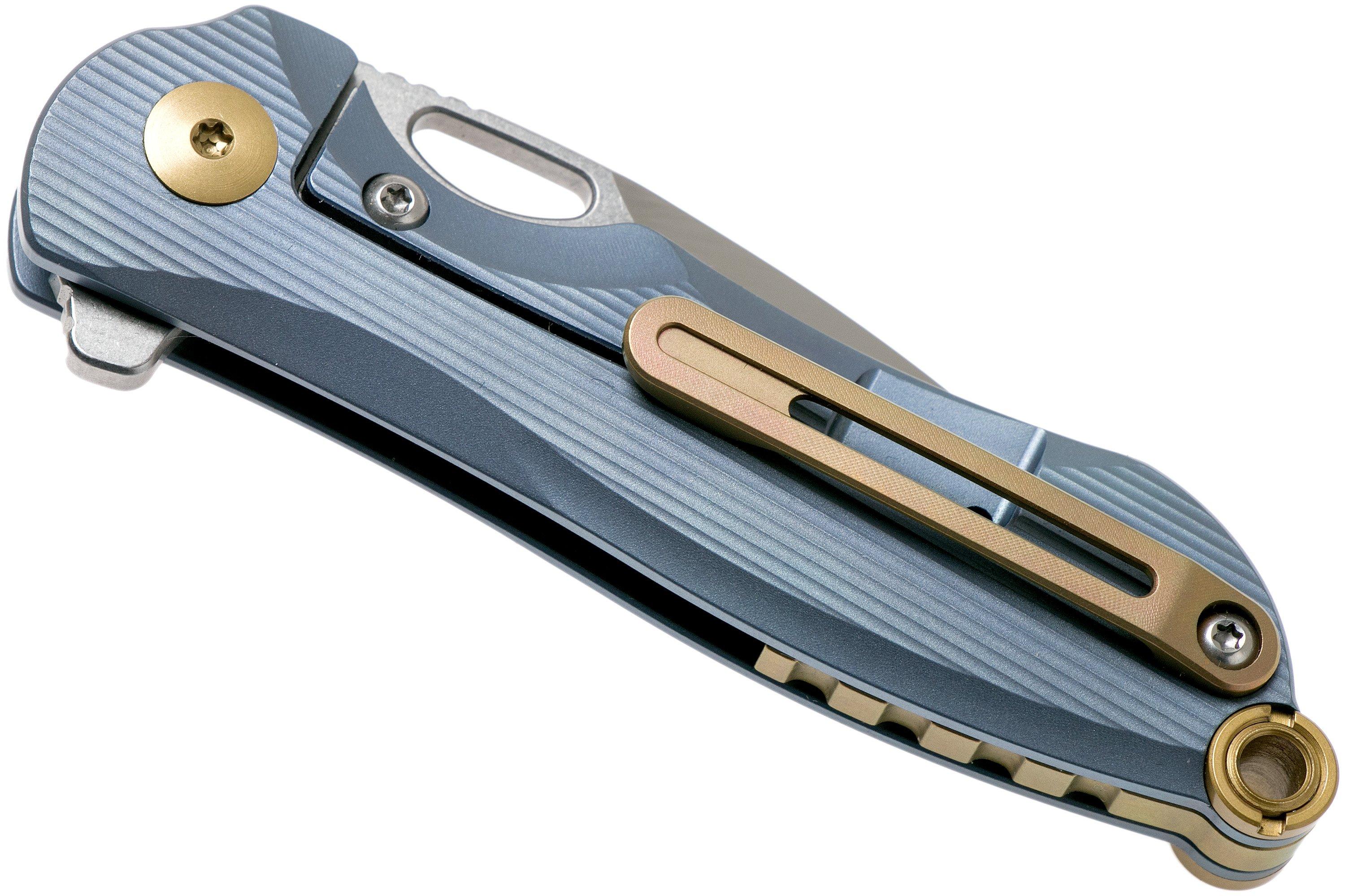Bestech Parrot BT1807E Satin Blue pocket knife | Advantageously ...