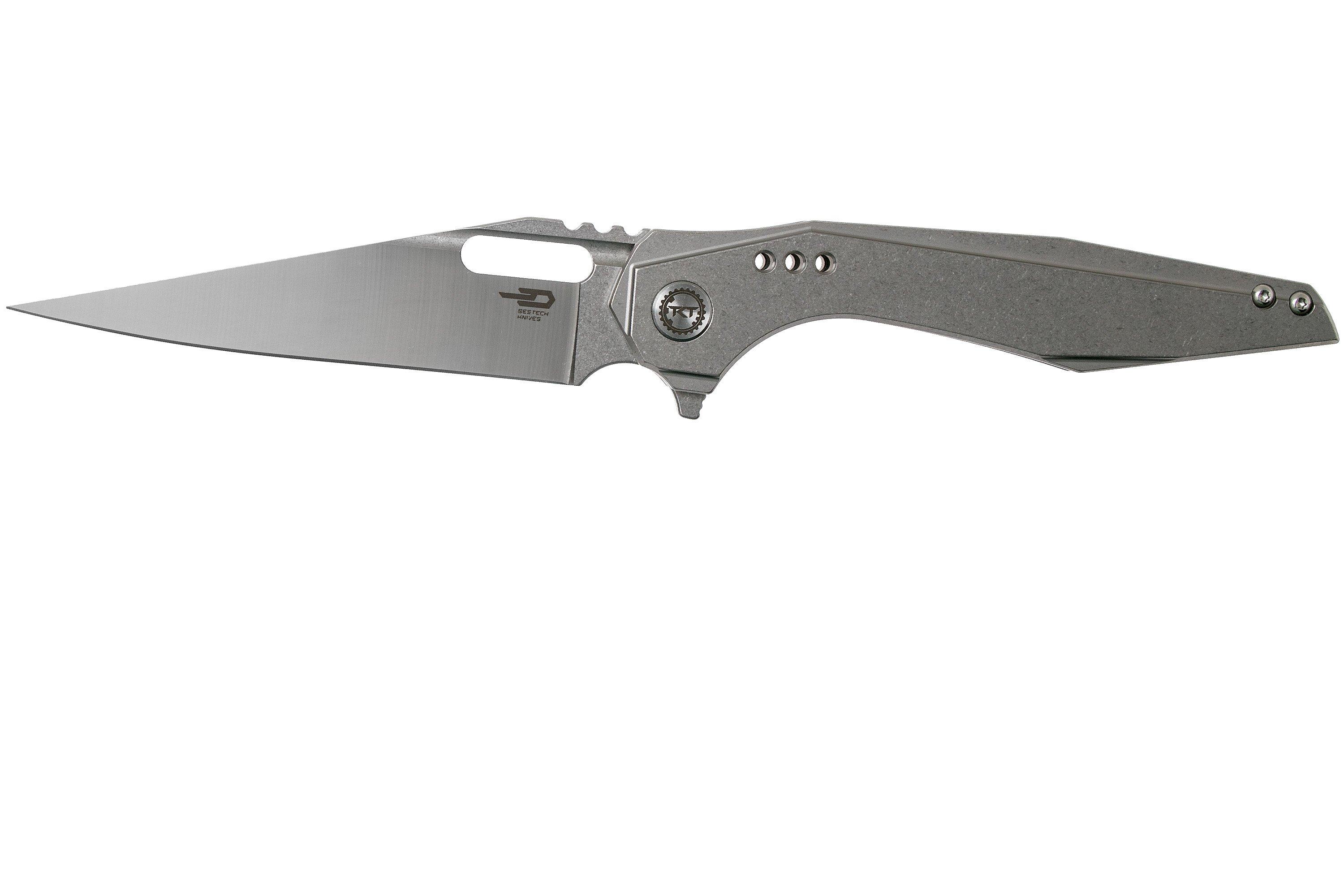 Bestech Malware BT1902A Stonewashed Titanium Taschenmesser, Todd Design ...