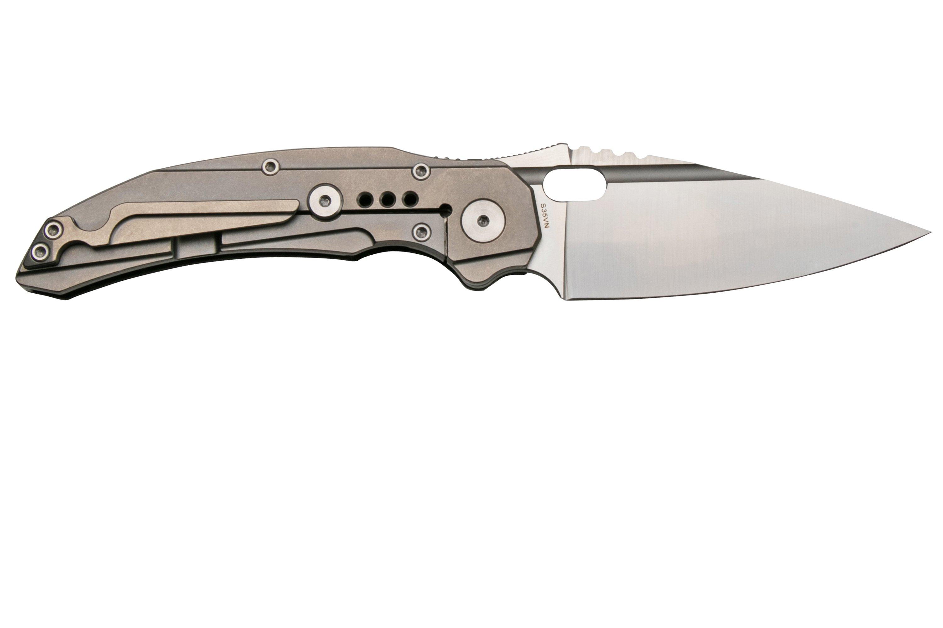 Bestech Exploit BT2005E Satin, Titanium & Carbon fibre, pocket knife ...