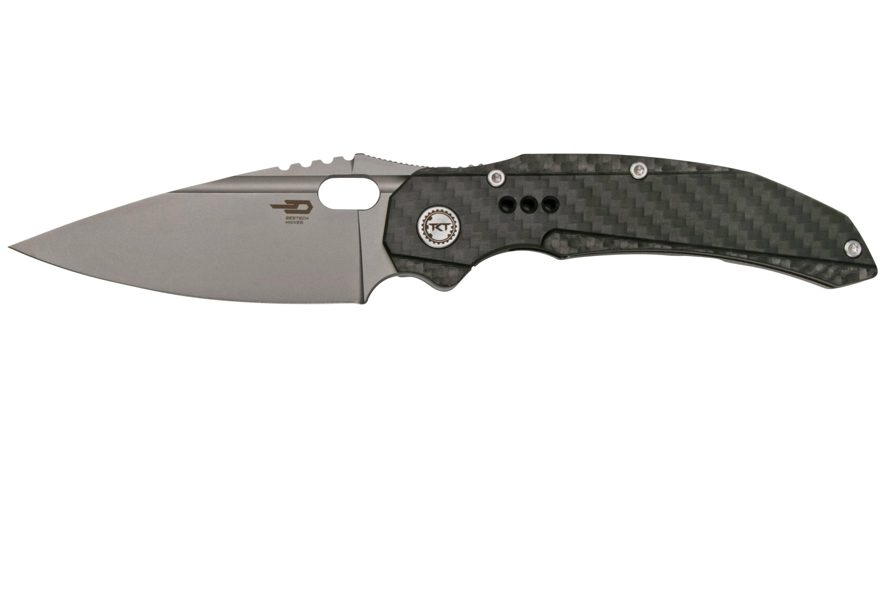 Bestech Exploit BT2005F Stonewashed, Titanium & Carbon fibre, pocket ...