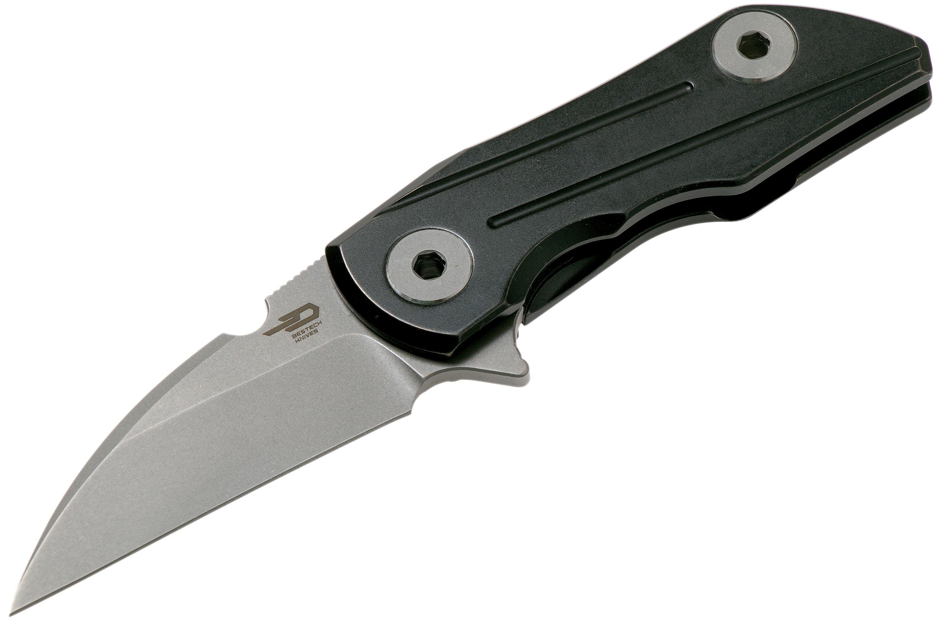 Bestech 2500 Delta BT2006C Black pocket knife, Poltergeist design ...