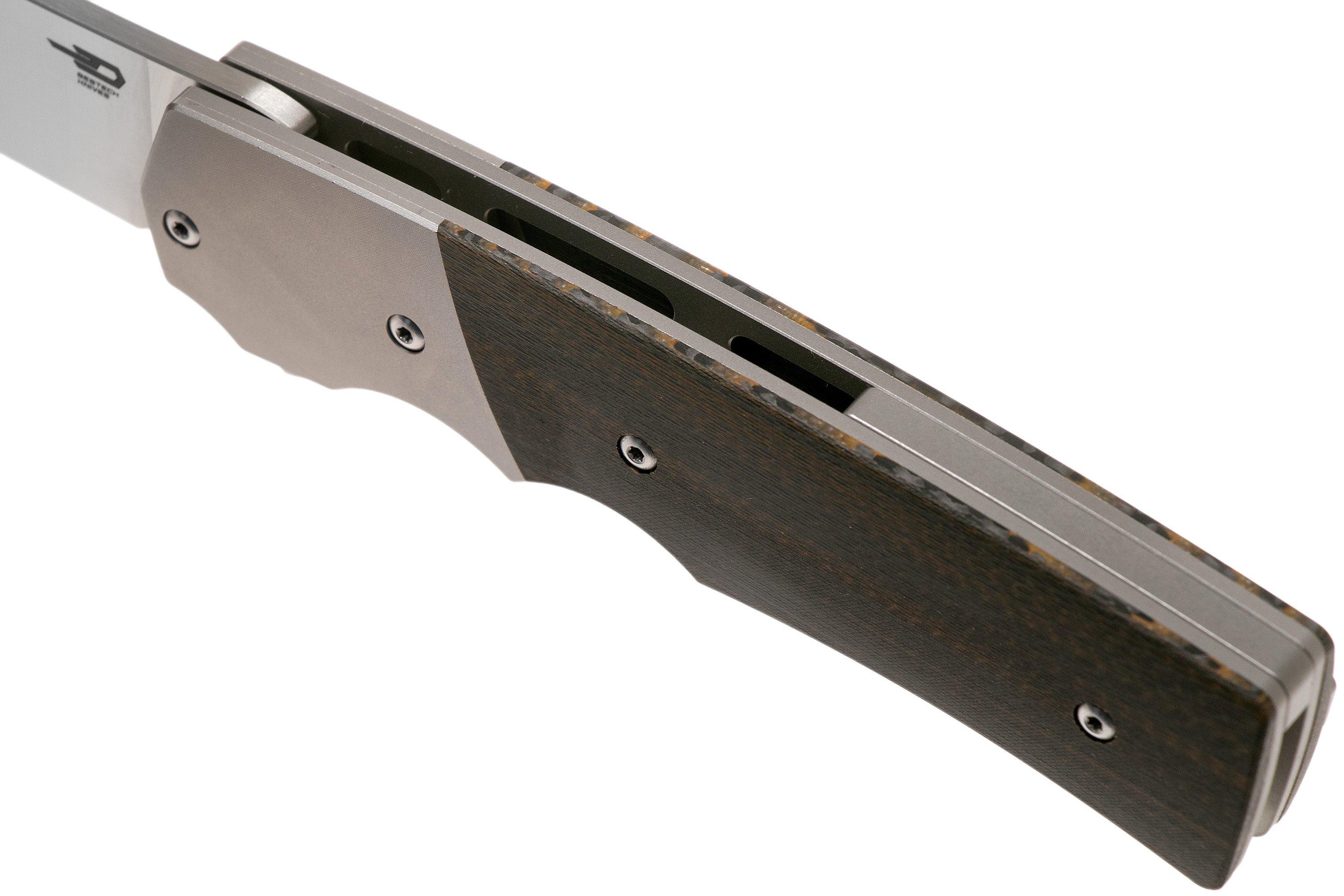 Bestech Spanish Tip Razor BT2101A Black Orange Carbonfiber zakmes ...