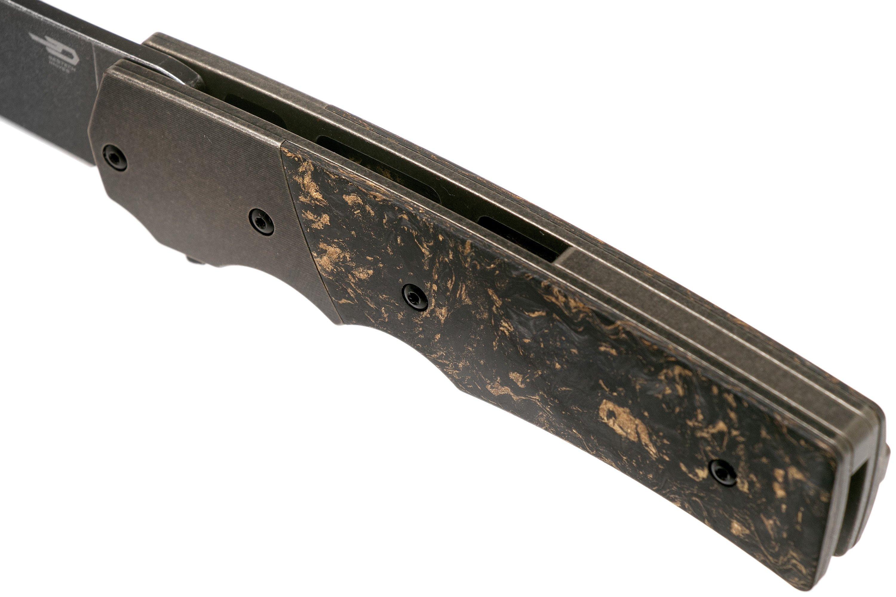 Bestech Spanish Tip Razor BT2101C Copper Carbon fibre pocket knife ...