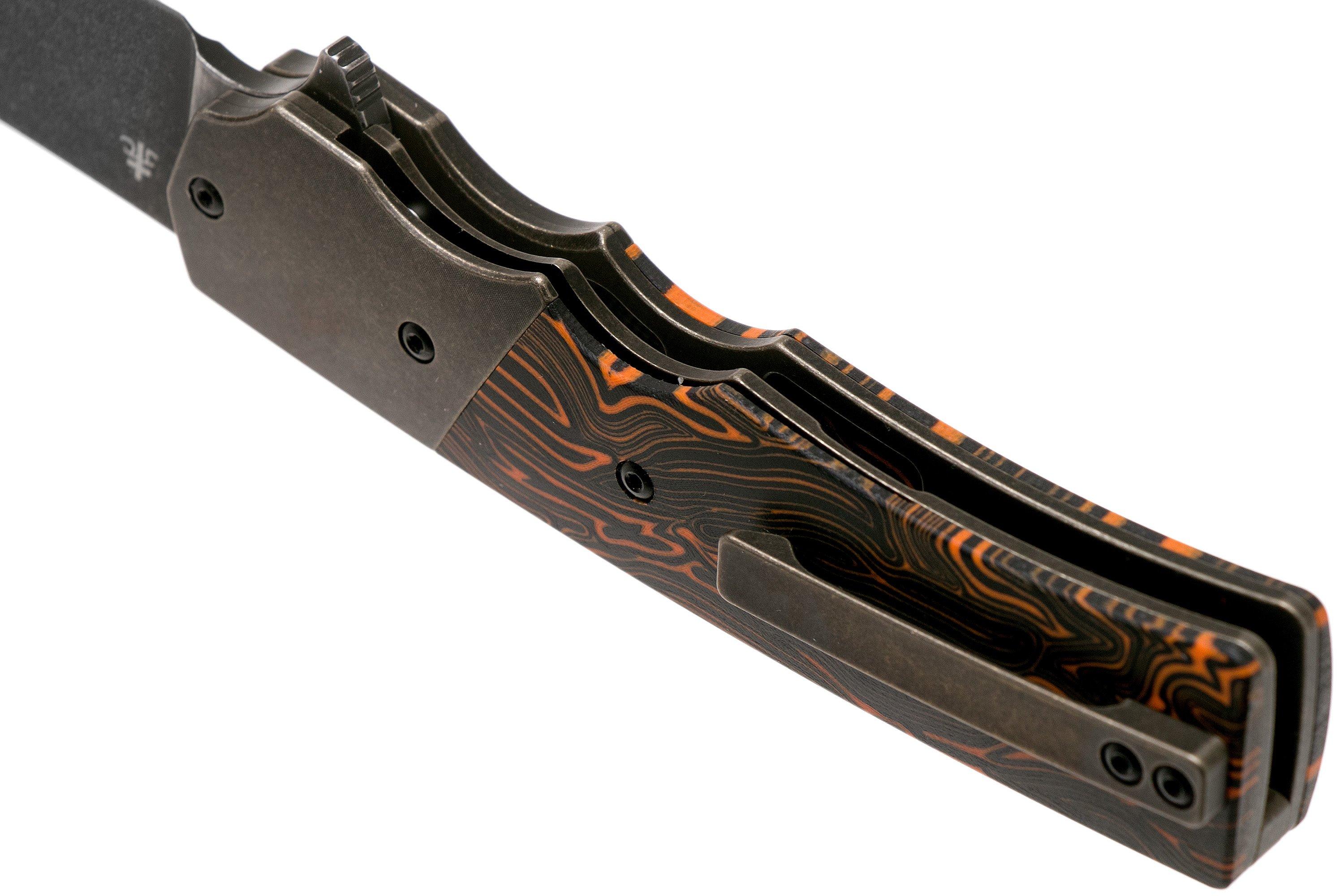 Bestech Spanish Tip Razor BT2101D Black Orange G10 pocket knife, Jason ...