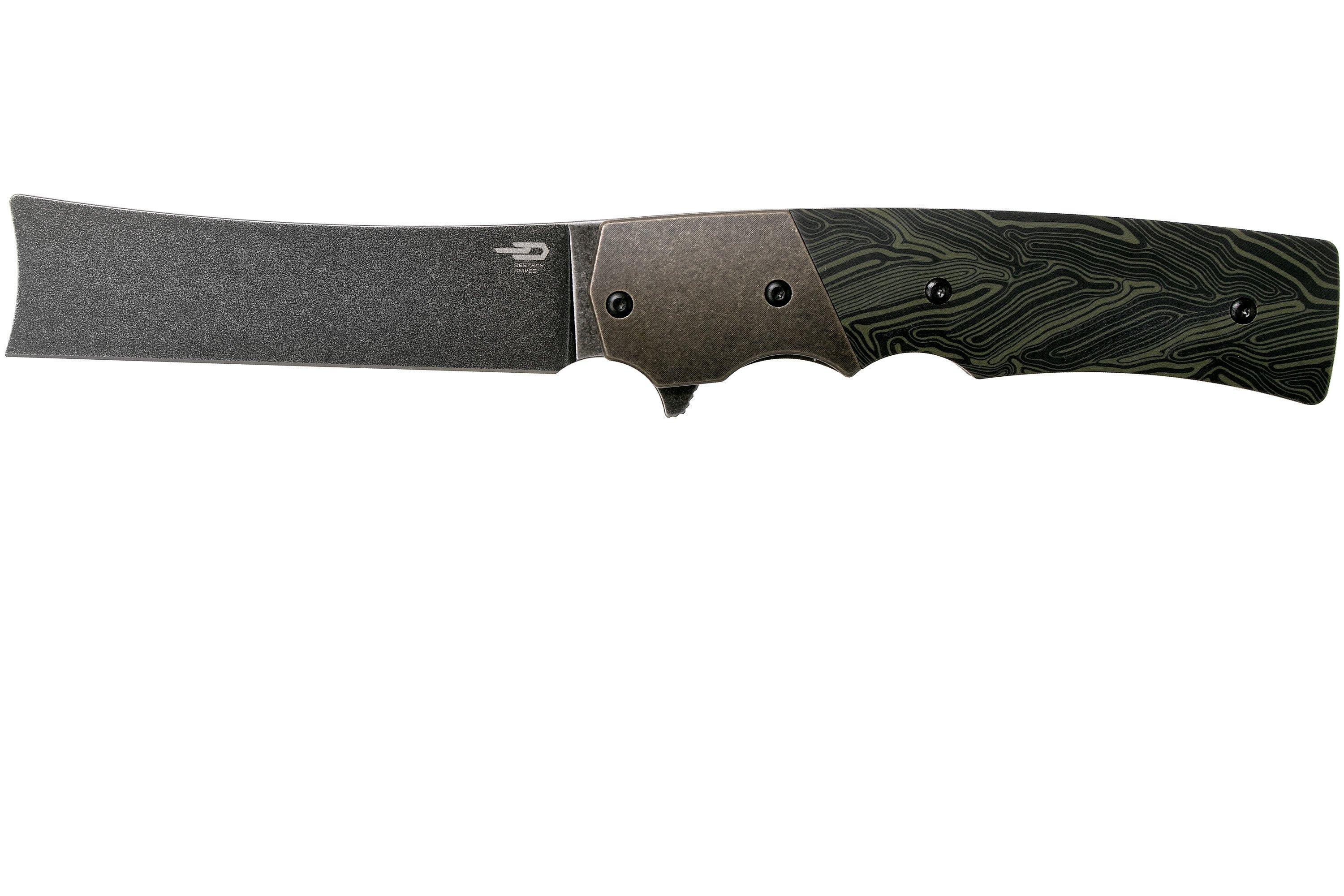 Bestech Spanish Tip Razor BT2101E Black Green G10 zakmes, Jason Clark ...