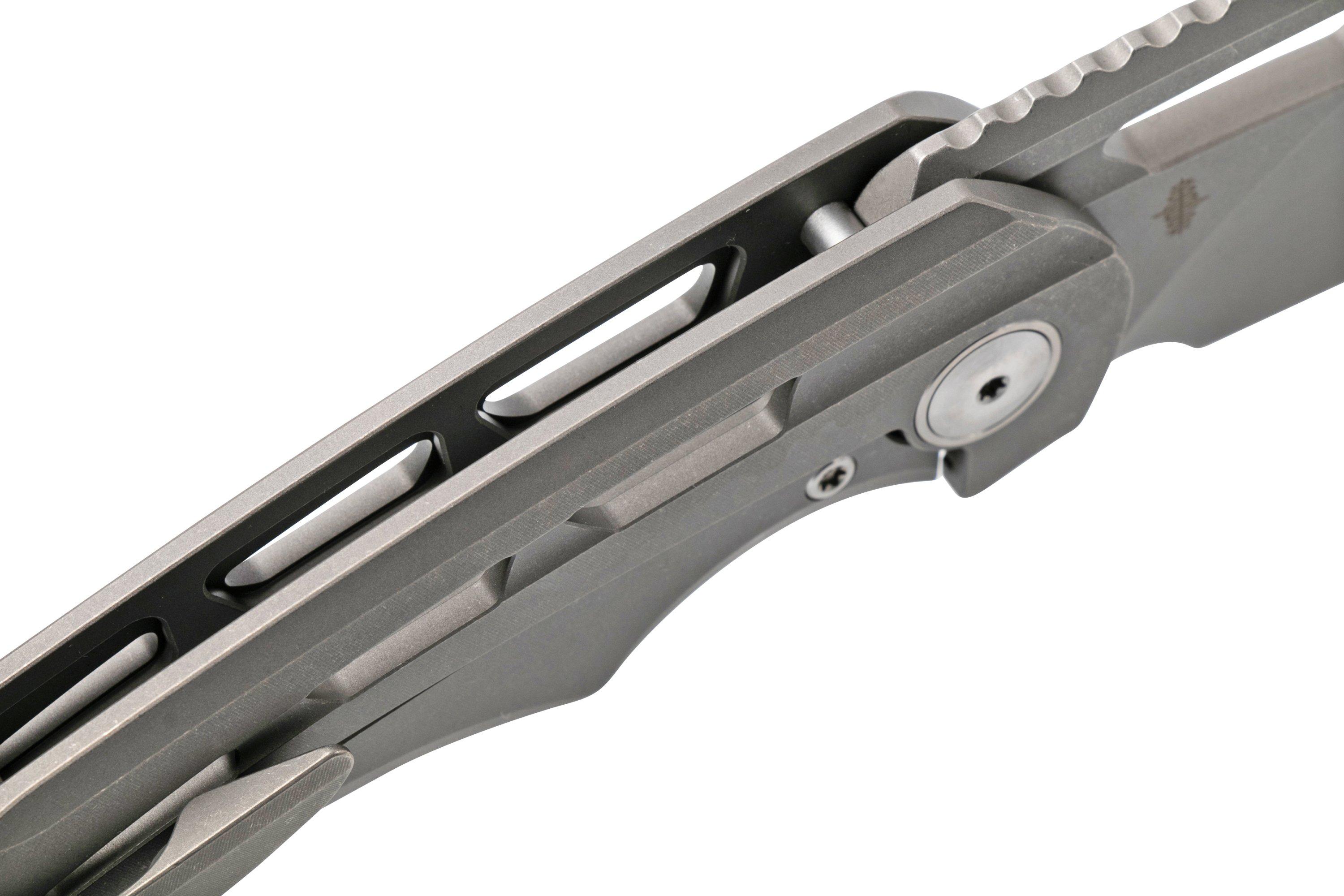 Bestech Fairchild BT2202B Dark Stonewashed, Grey Titanium pocket knife ...