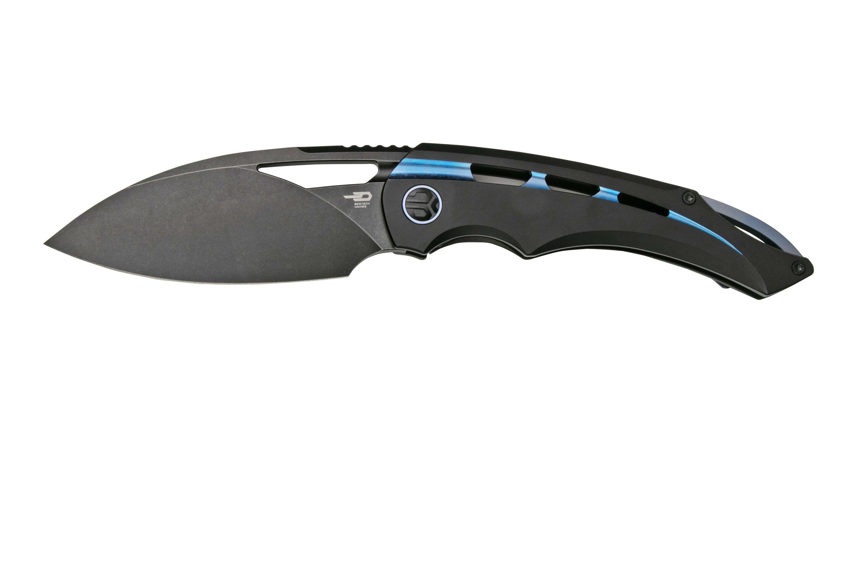Bestech Fairchild BT2202C Stonewashed, Black & Blue Titanium pocket ...