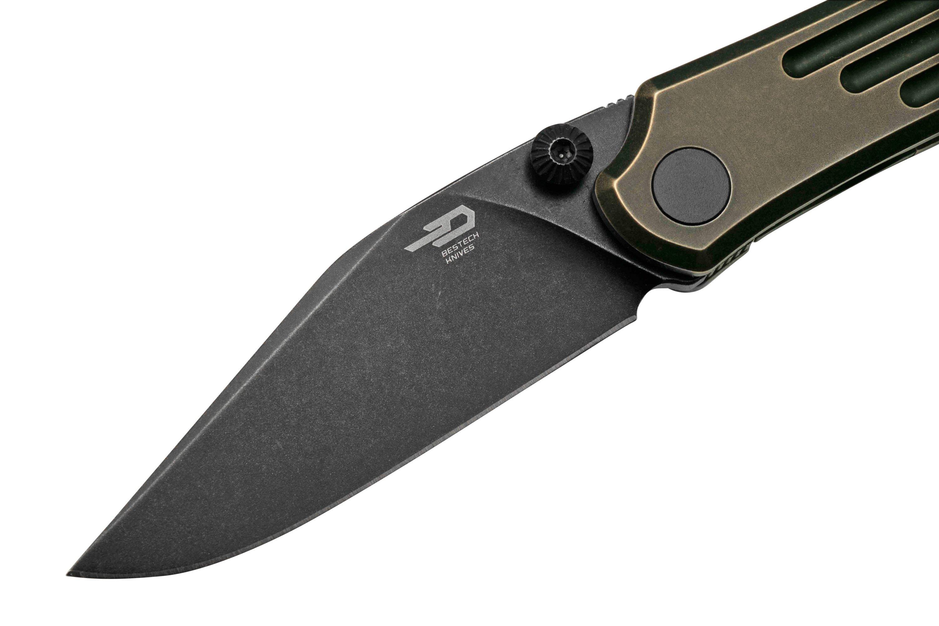 Bestech Icarus BT2302B Blackwashed M390 Black Bronze Stonewash Titanium ...