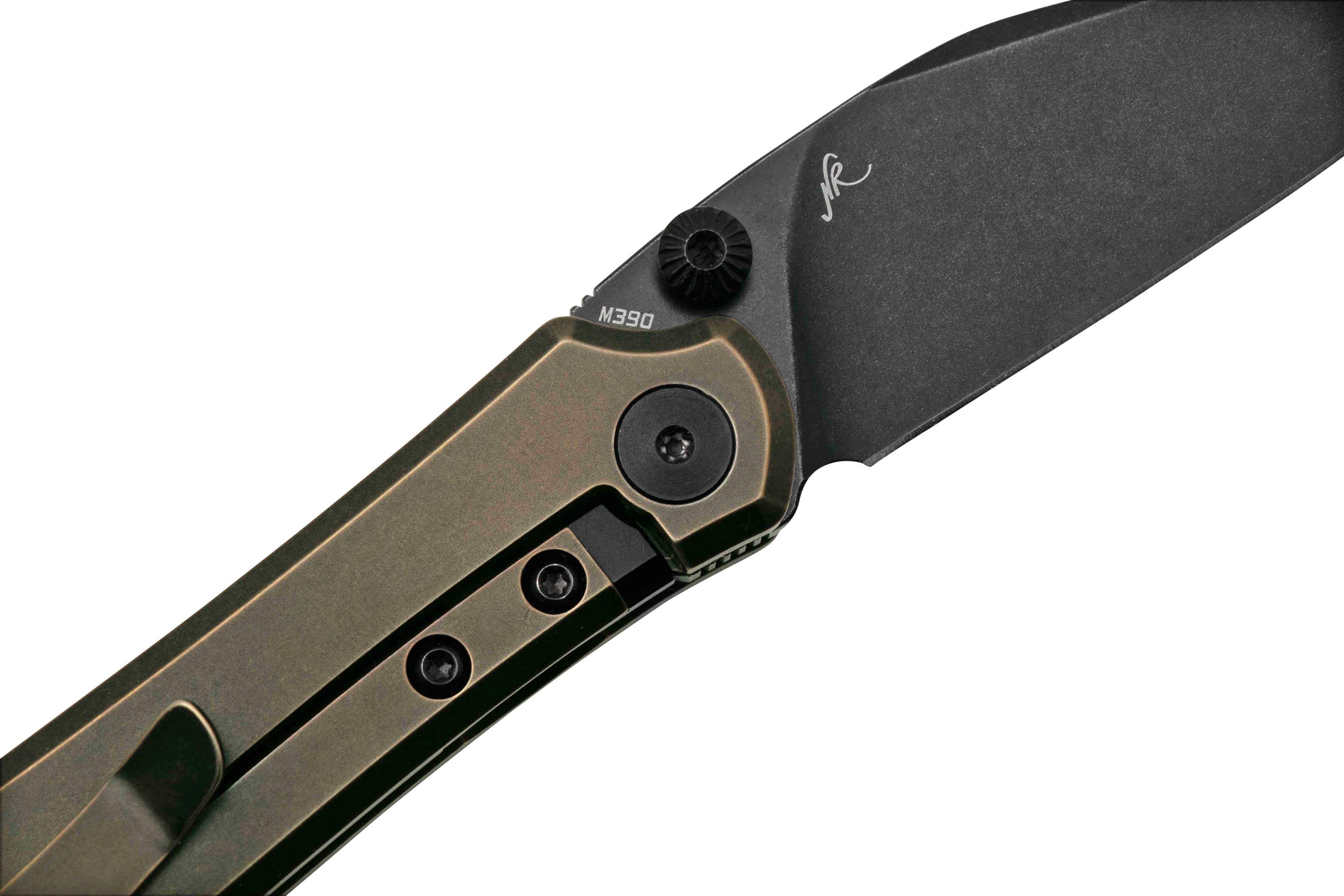 Bestech Icarus BT2302B Blackwashed M390 Black Bronze Stonewash Titanium ...