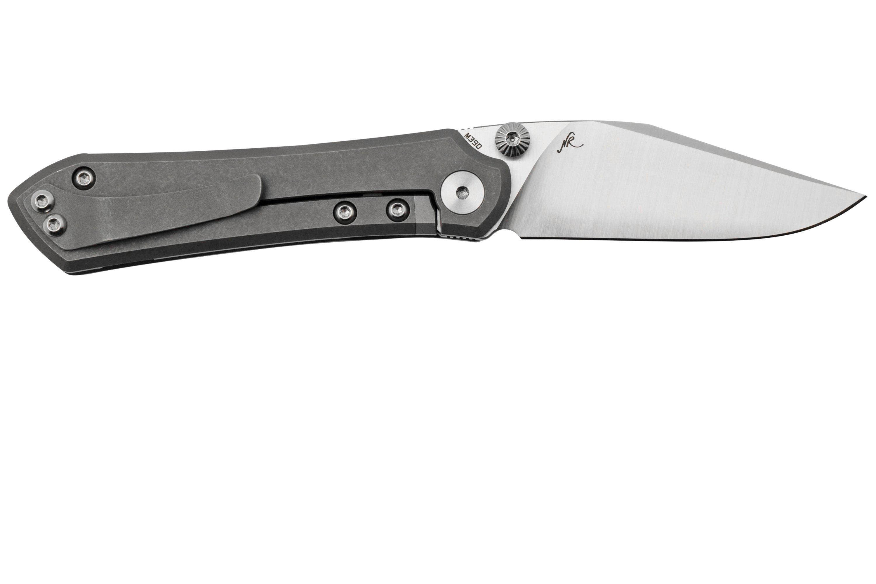 Bestech Icarus BT2302C Satin M390 Dark Stonewash Titanium, pocket knife ...