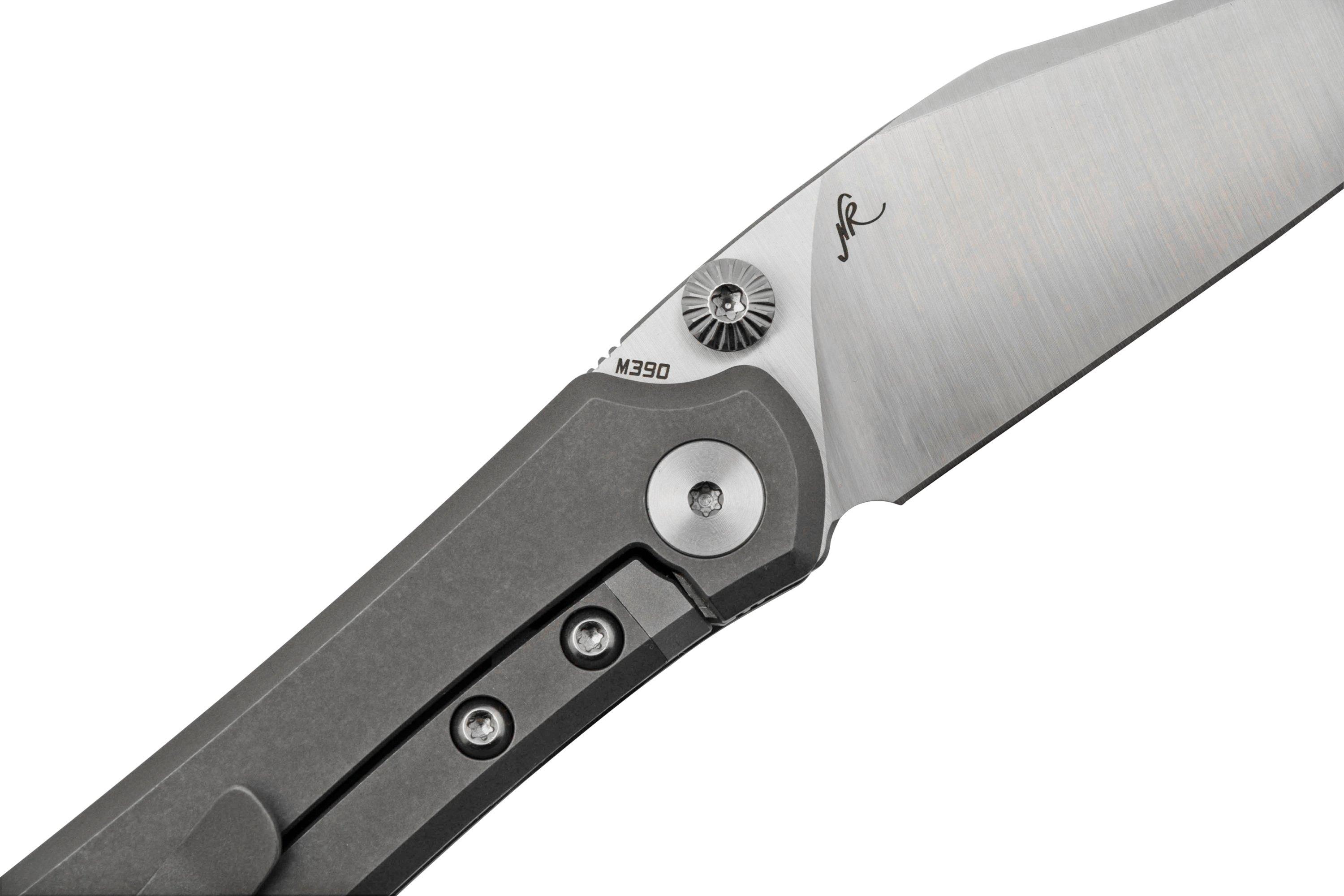 Bestech Icarus BT2302C Satin M390 Dark Stonewash Titanium, pocket knife ...