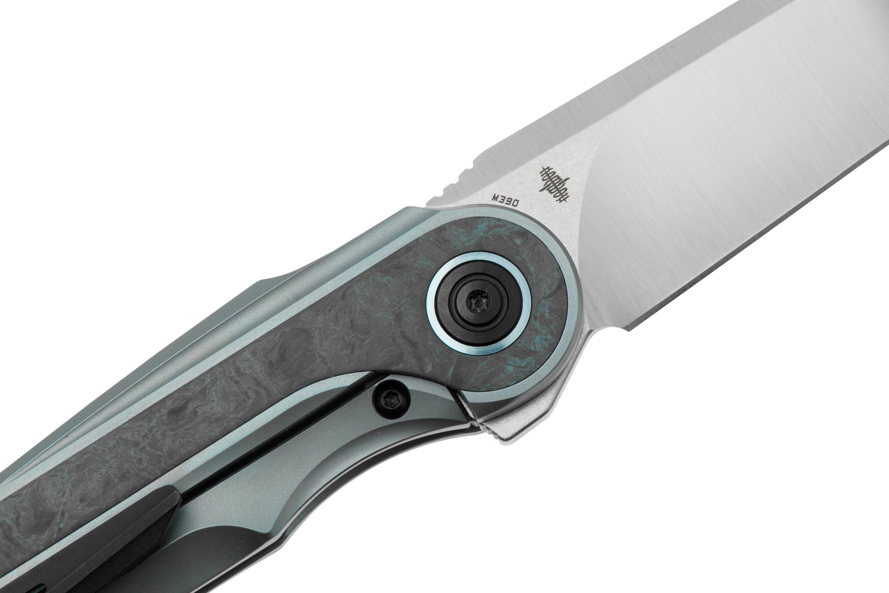 Bestech Blind Fury BT2303A, Blue Titanium, Silver Carbon Fiber, navalha ...